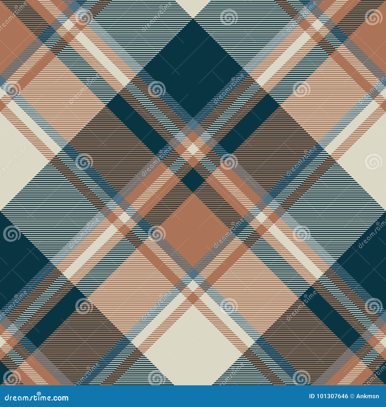 Check Classic Dark Plaid Fabric Texture Seamless Pattern Stock Vector ...