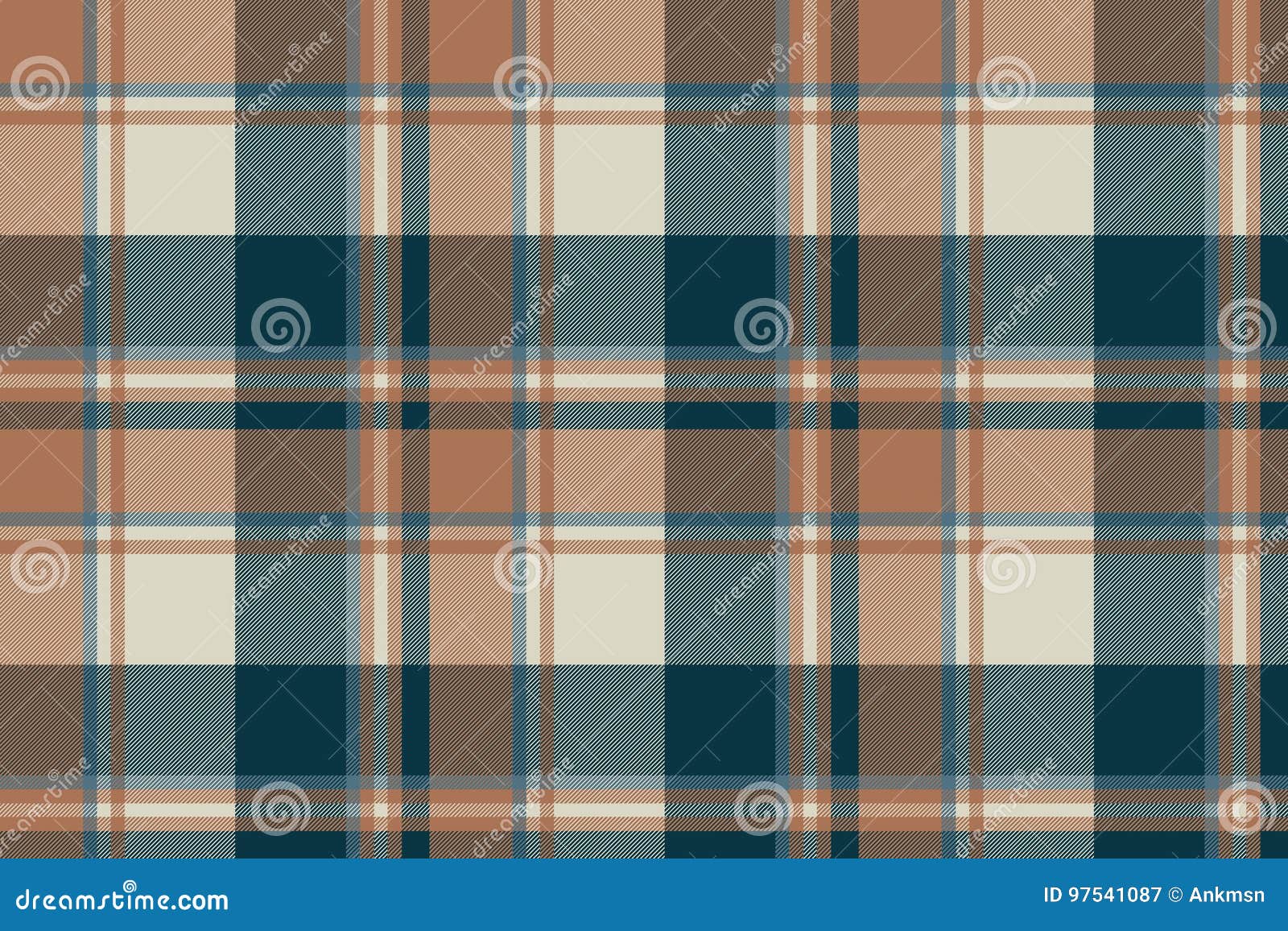 Check Classic Dark Plaid Fabric Texture Seamless Pattern Stock Vector ...