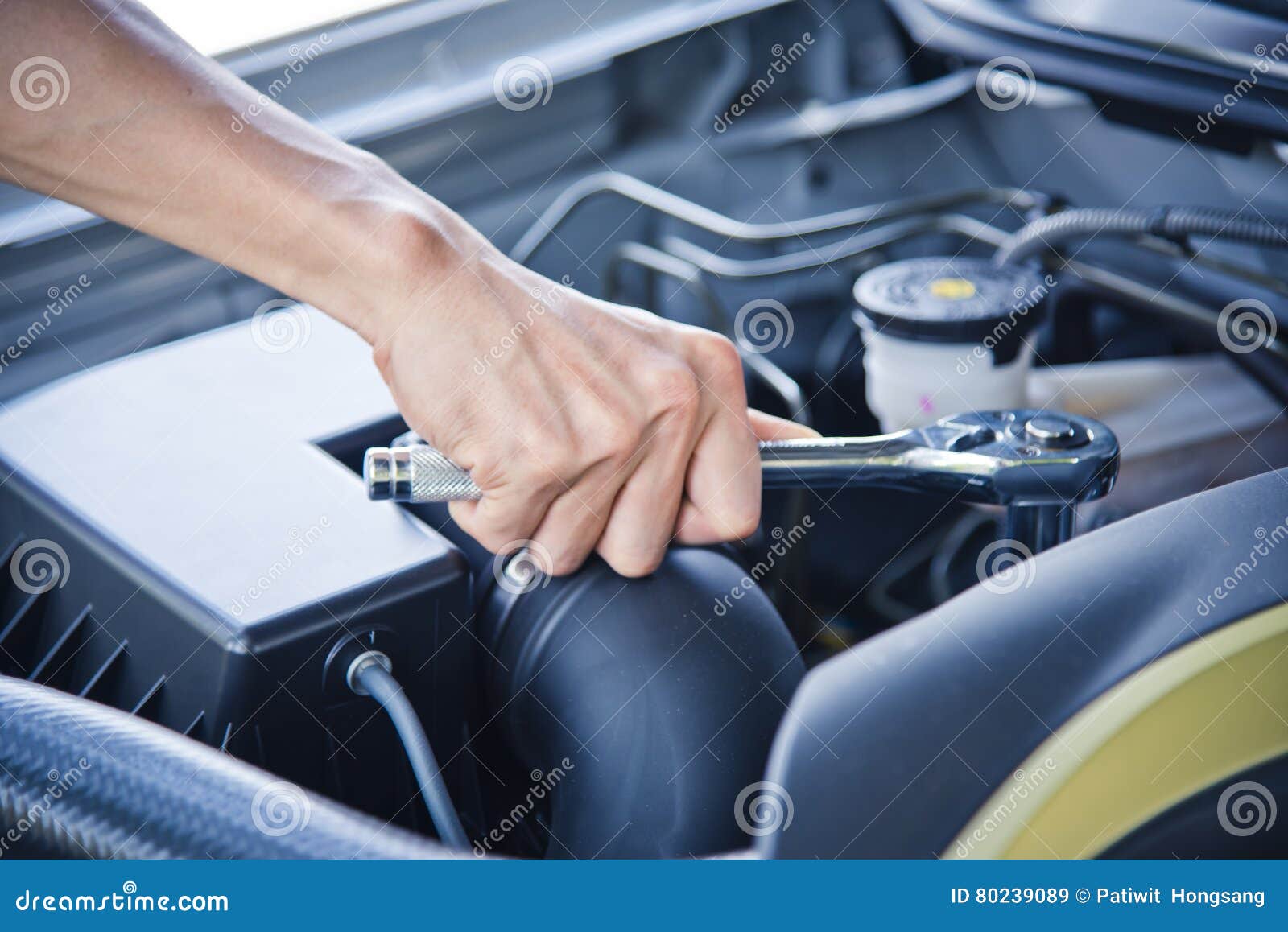 Check the Condition of the Car Engine Stock Image - Image of lifestyle ...