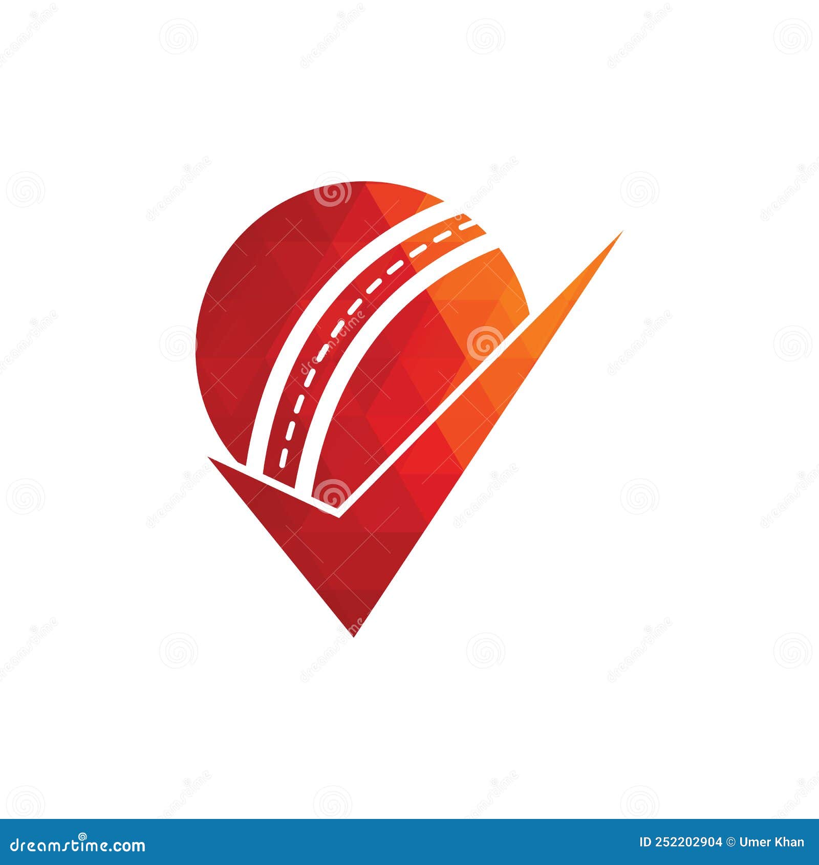 Check Cricket Vector Logo Design. Stock Vector - Illustration of ...