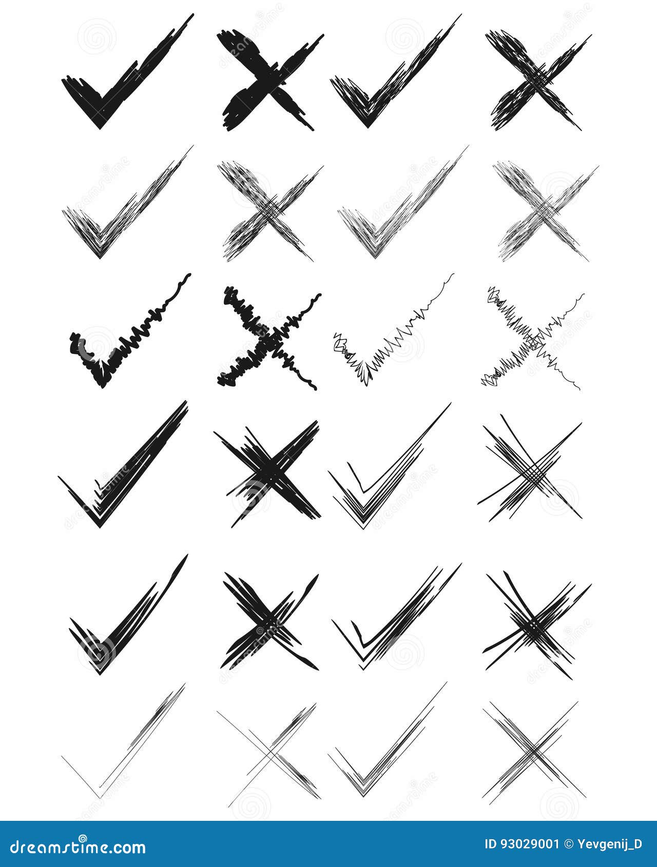 Distressed Checkmark Stamp Cartoon Vector | CartoonDealer.com #79382507