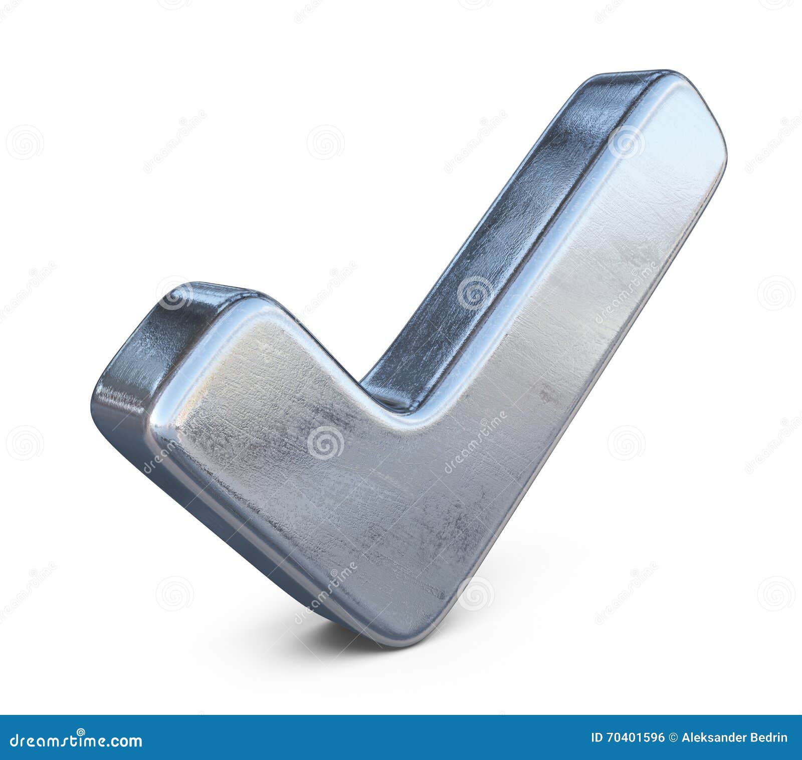 Check 3D. Checkmark Tick Icon Isolated Stock Illustration ...