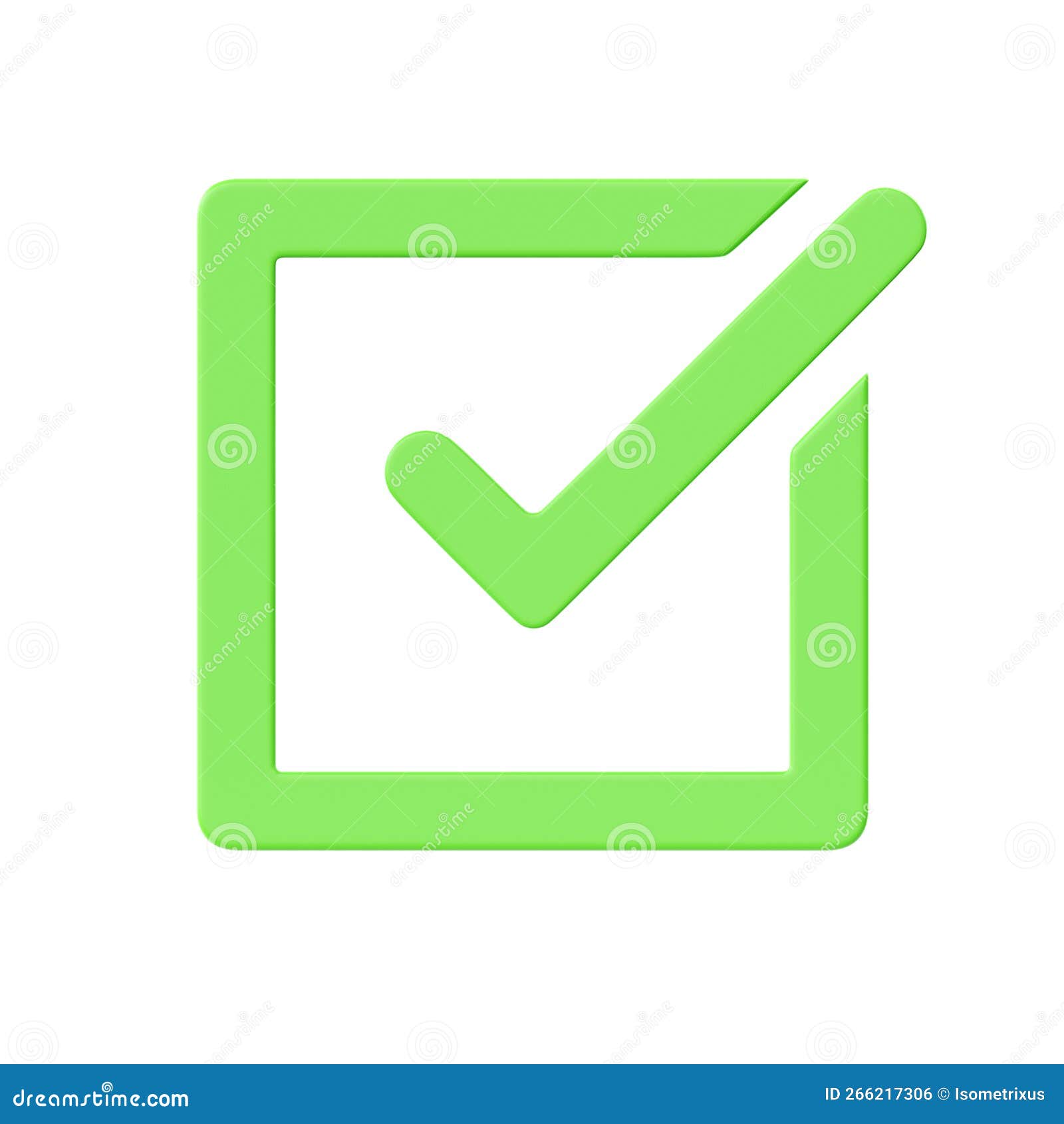 Check 3d Render Icon - Checkbox Button, Ok Concept and Success Green ...