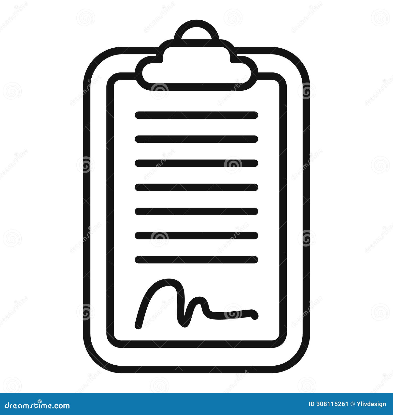 Check Data User Icon Outline Vector Human Security Stock Vector