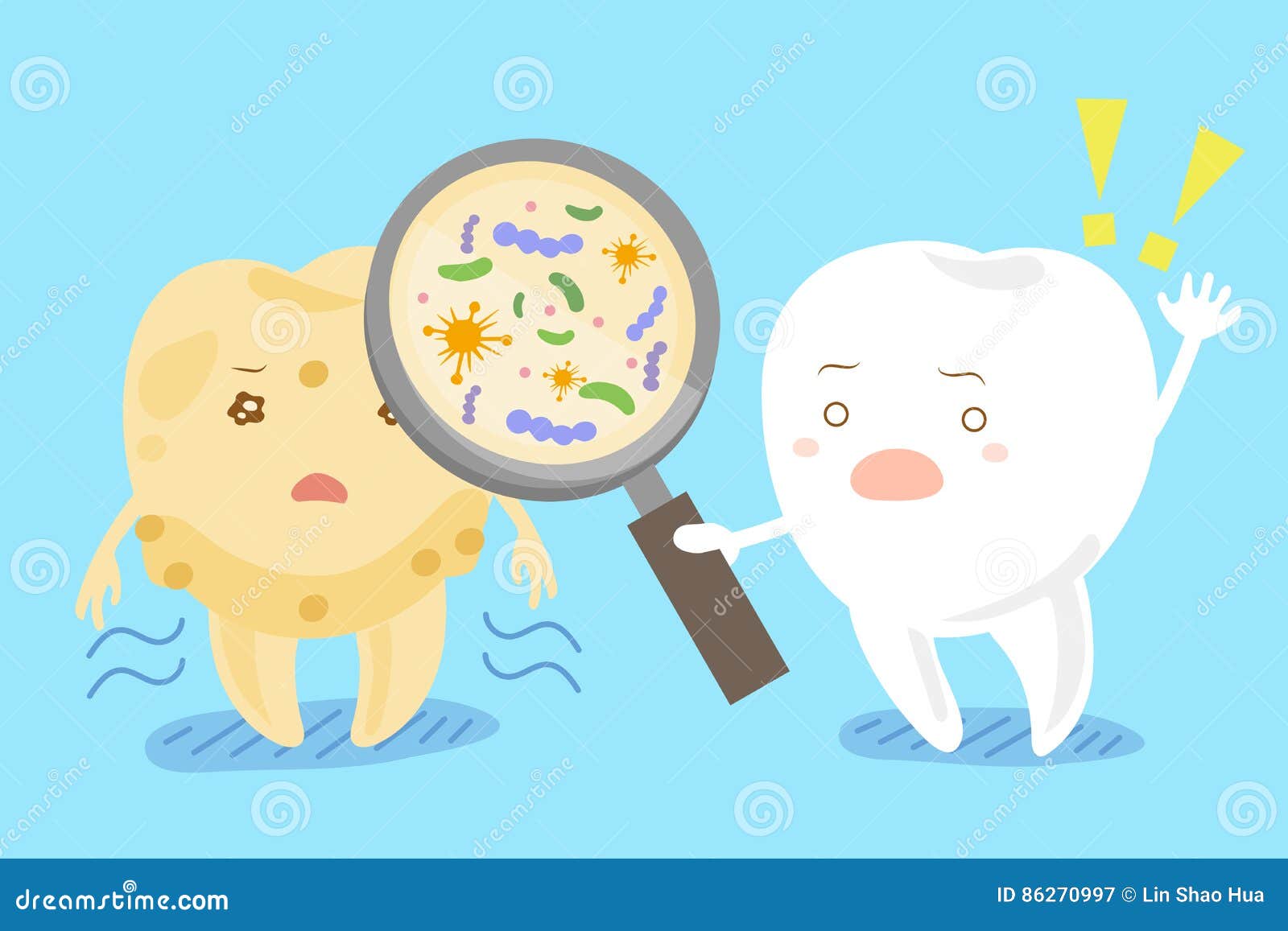 Check decay problem stock vector. Illustration of caricature - 86270997