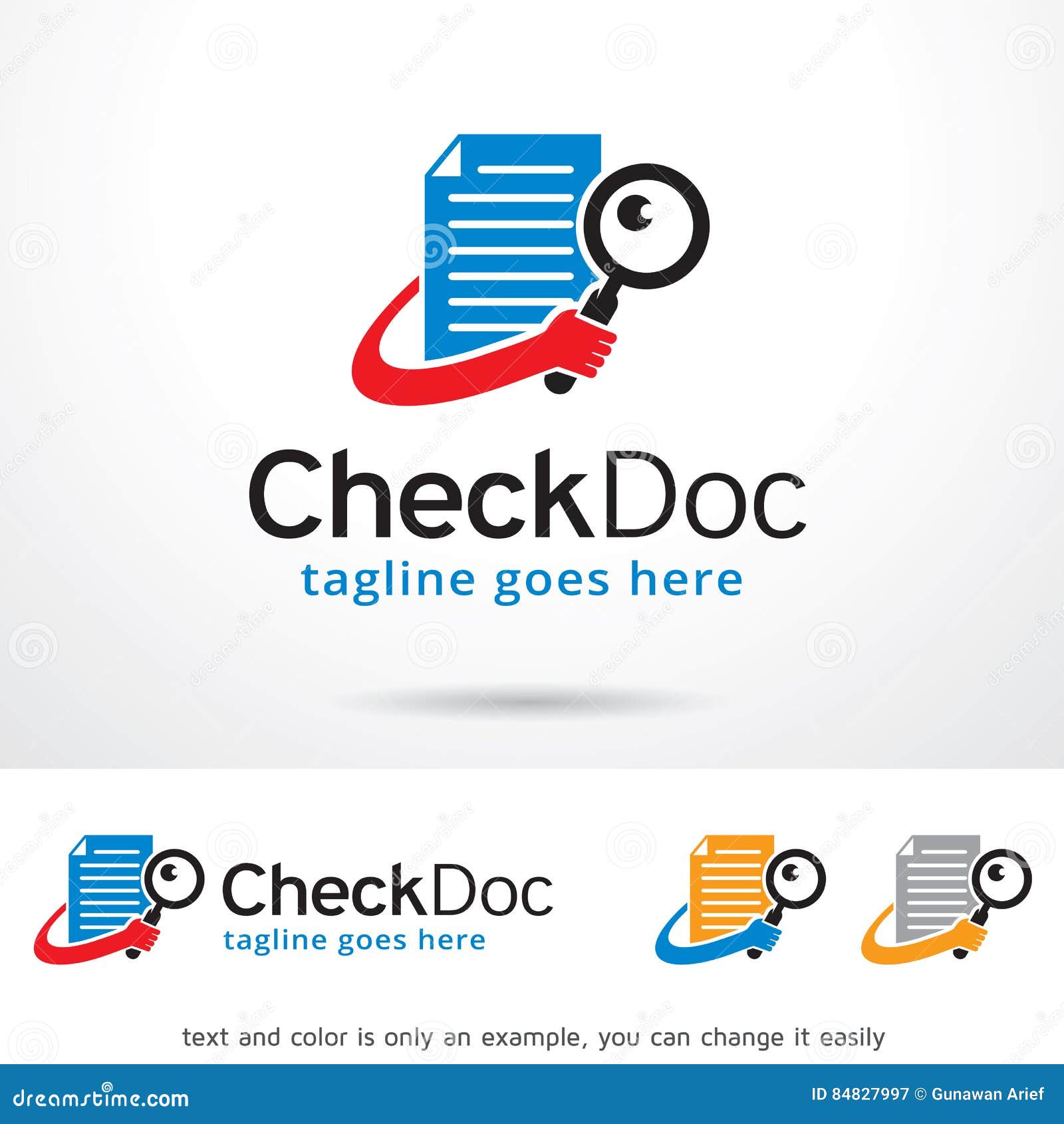 Check Doc Logo Template Design Vector Stock Vector - Illustration of ...