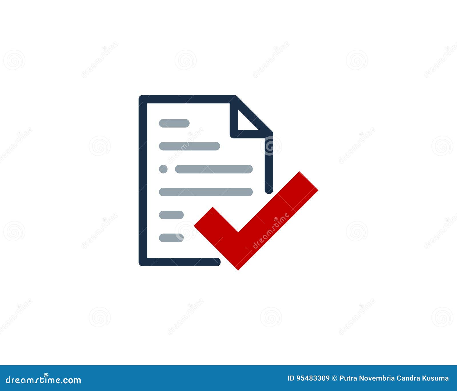 Check Document Icon Logo Design Element Stock Vector - Illustration of ...