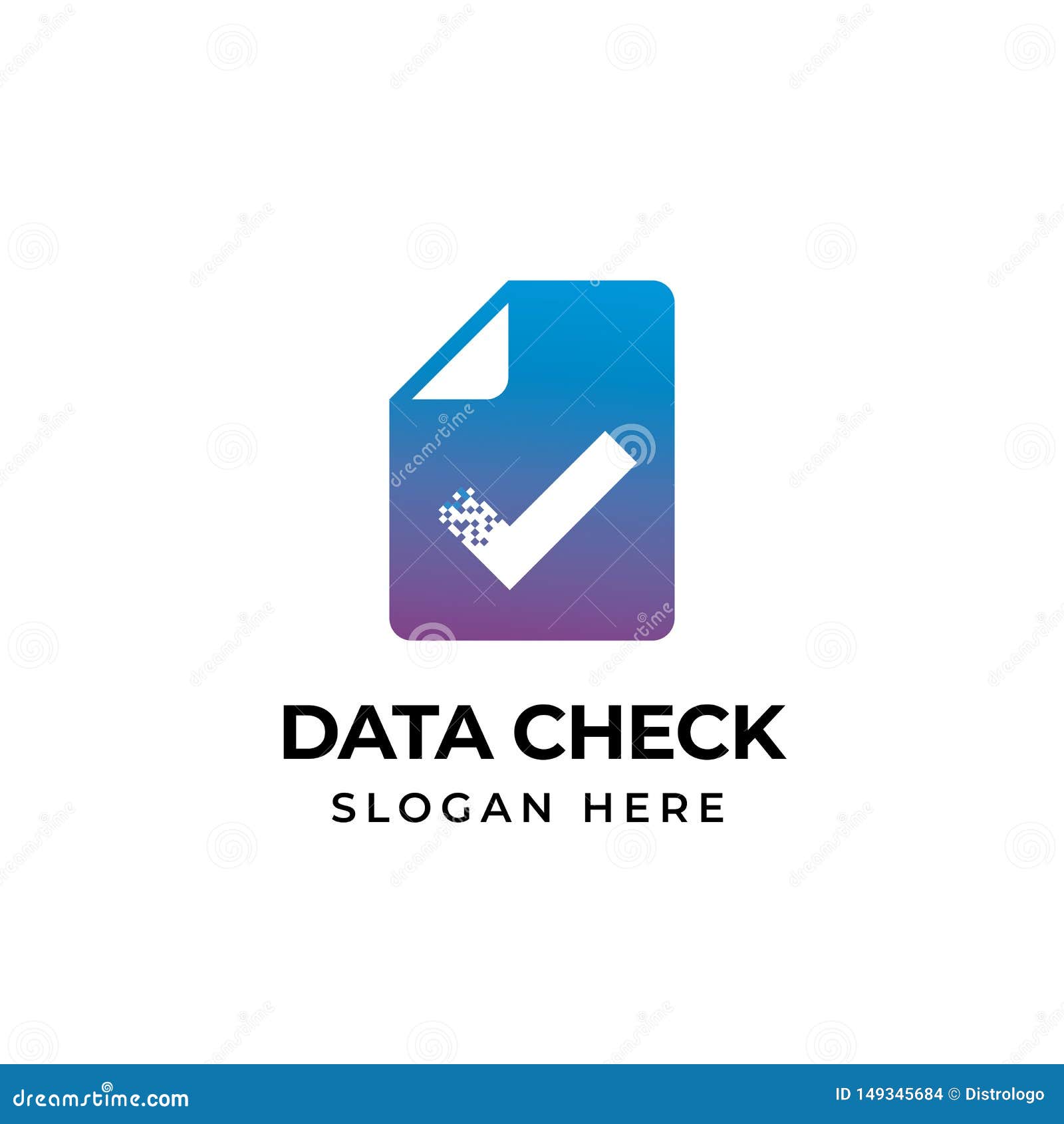 Check Document Book Logo Design Vector Stock . Check Mark Book Document ...