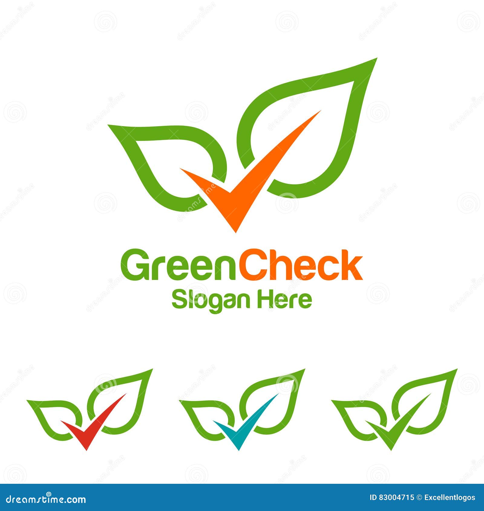 Check Eco Green Logo, Logo Design Stock Vector - Illustration of ...