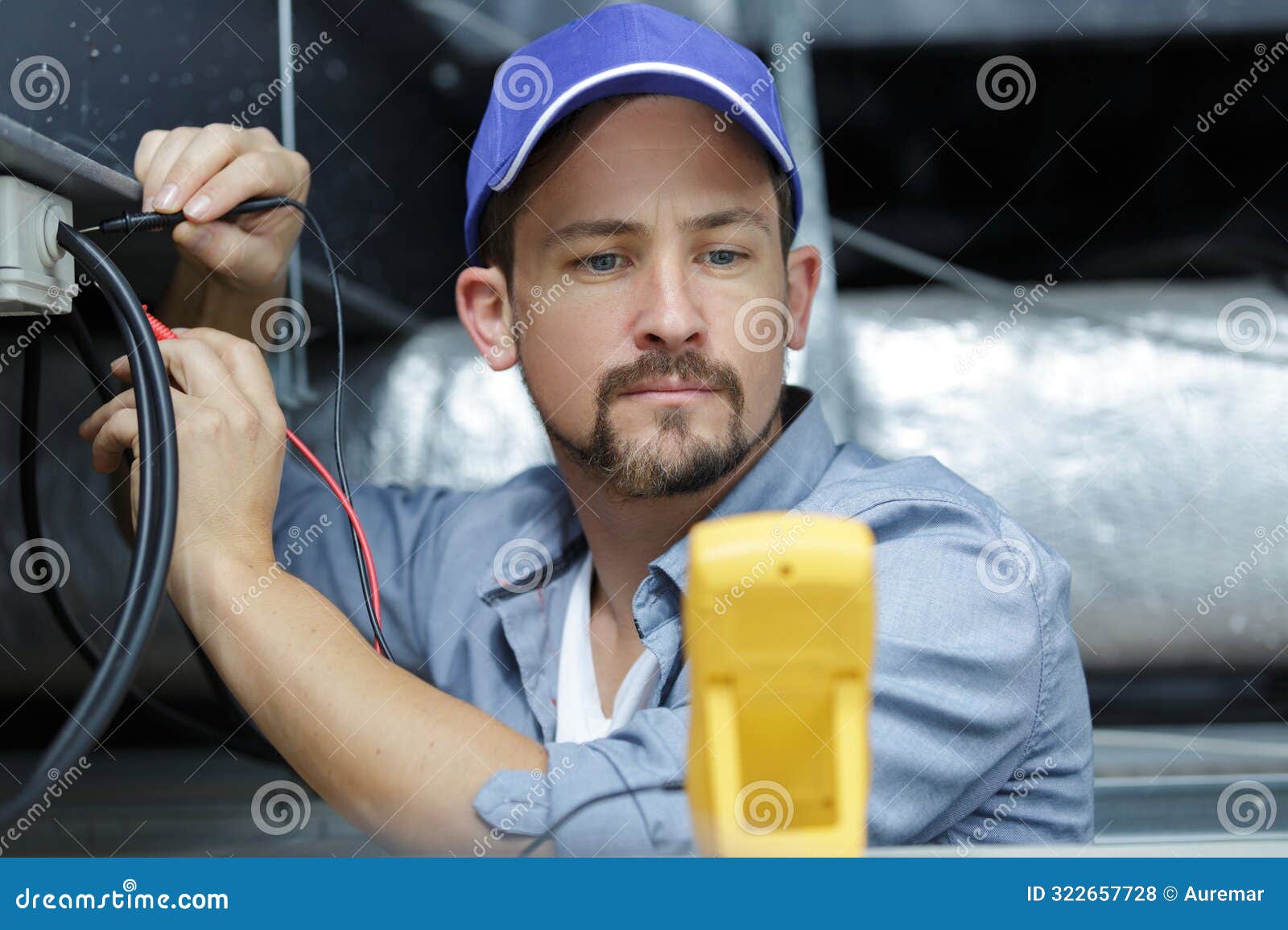 Check Electrical System in Factory Stock Photo - Image of record, check ...