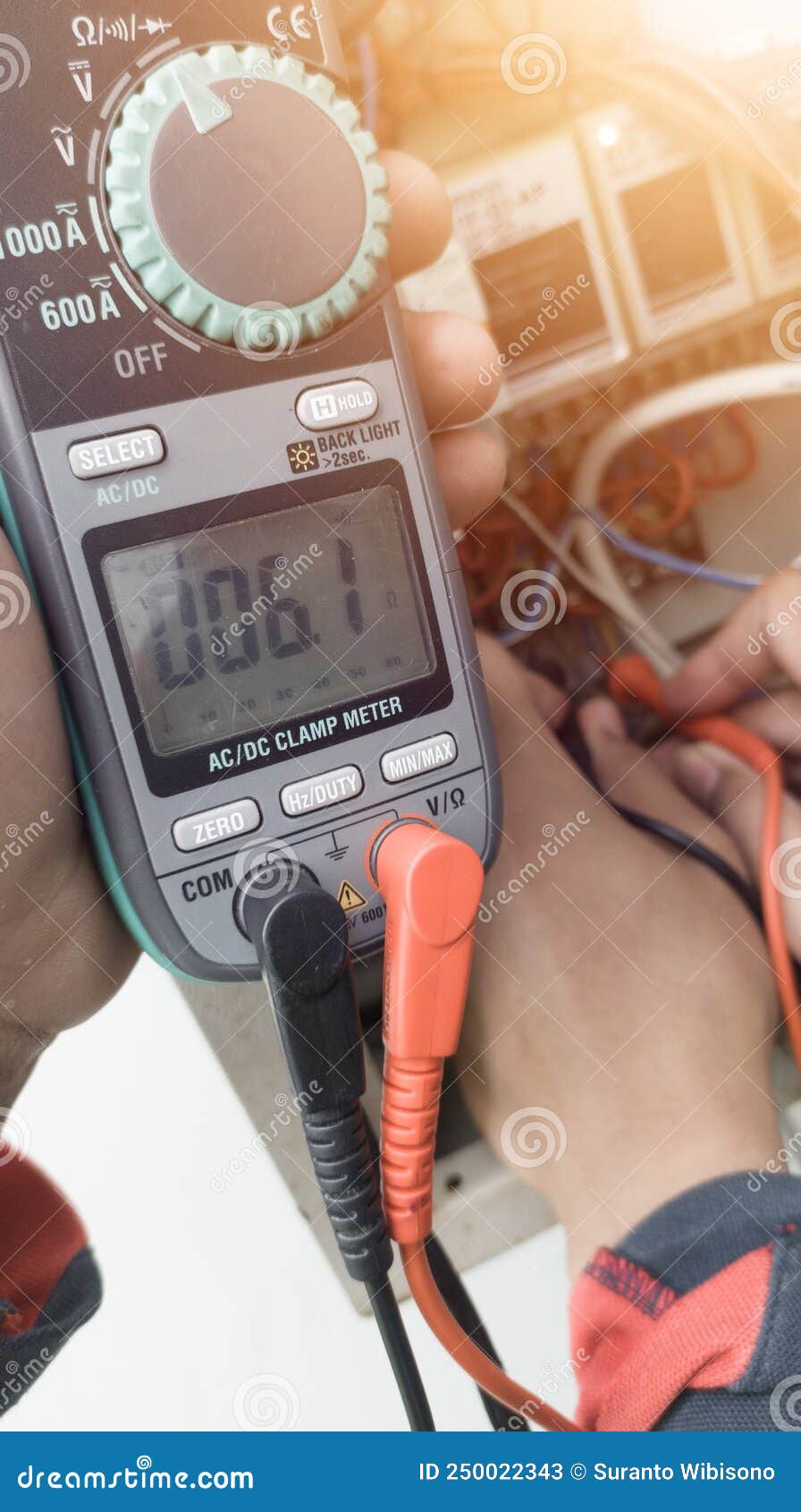 Digital multitester stock image. Image of equipment - 250022343