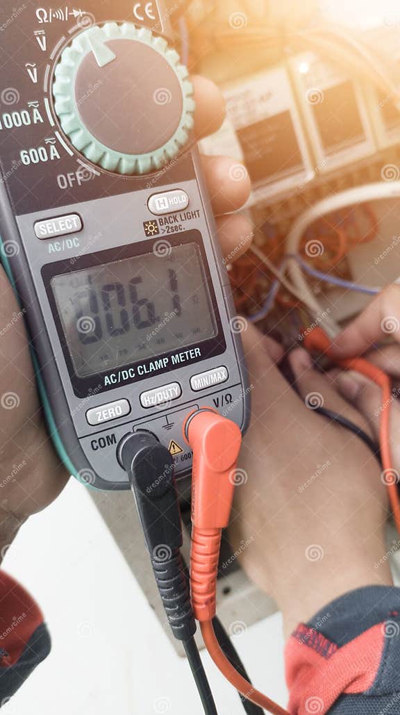 Digital multitester stock image. Image of equipment - 250022343