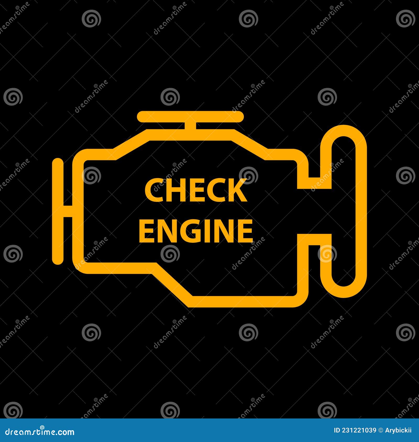 Check Engine Logo Vector