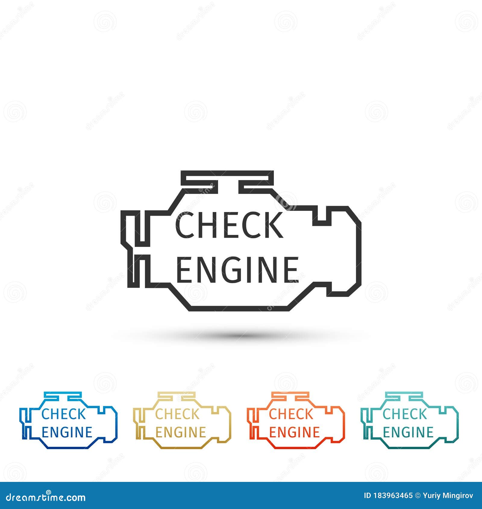 Icon Check Engine Symbol