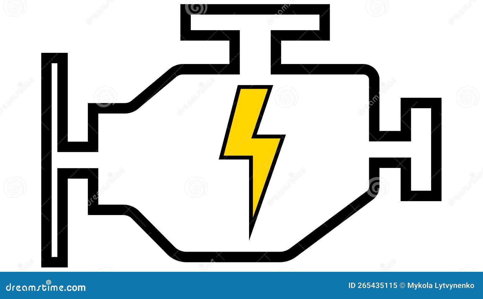 Check Engine Light Icon, Oil Motor Car Logo, Symbol Motor Stock Vector ...