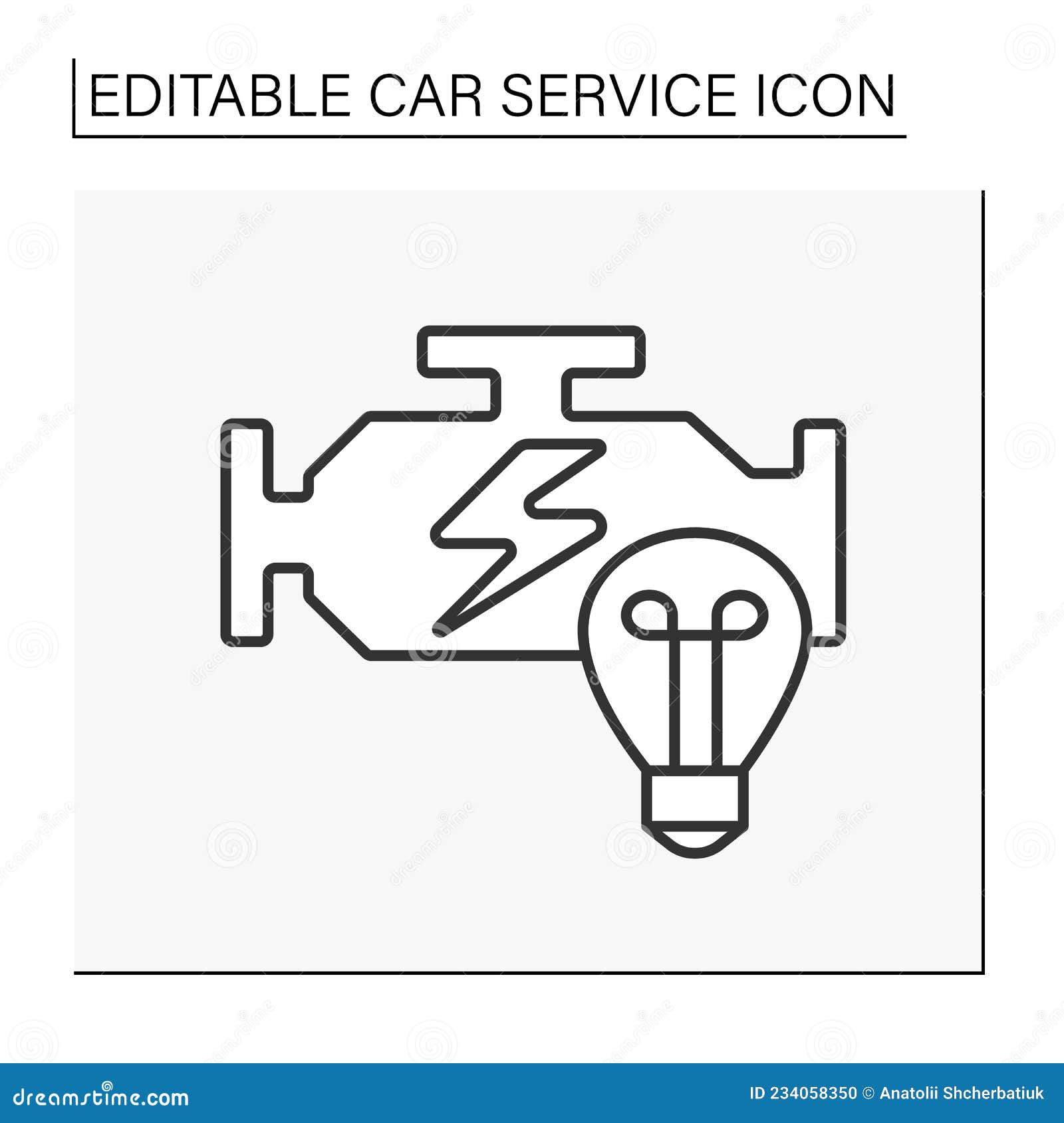 Computerized Icon Vector From Labour Day Concept. Thin Line ...