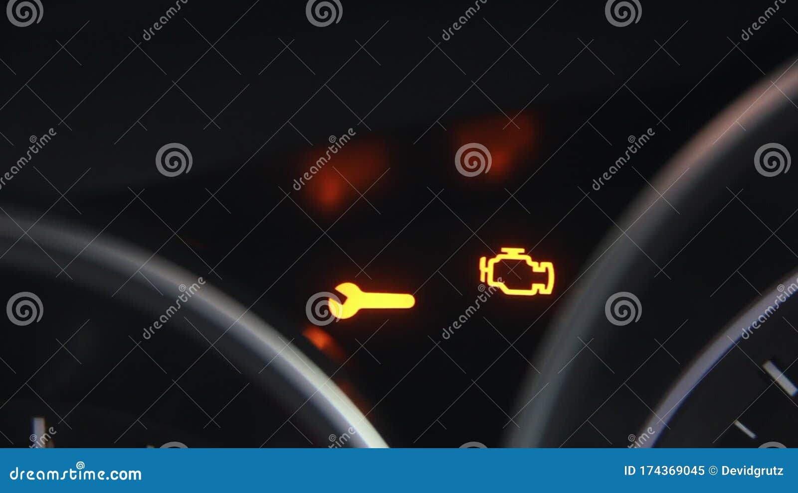 Check Engine Light Symbol that Pops Up on Dashboard when Something Goes ...