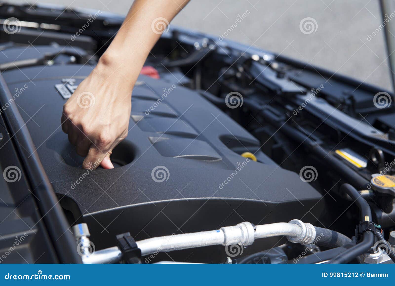 Car engine stock photo. Image of checking, examining - 99815212