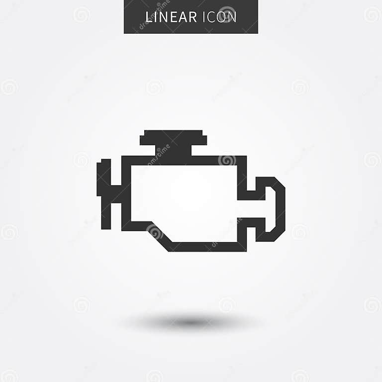 Check Engine Vector Illustration Stock Vector - Illustration of check ...
