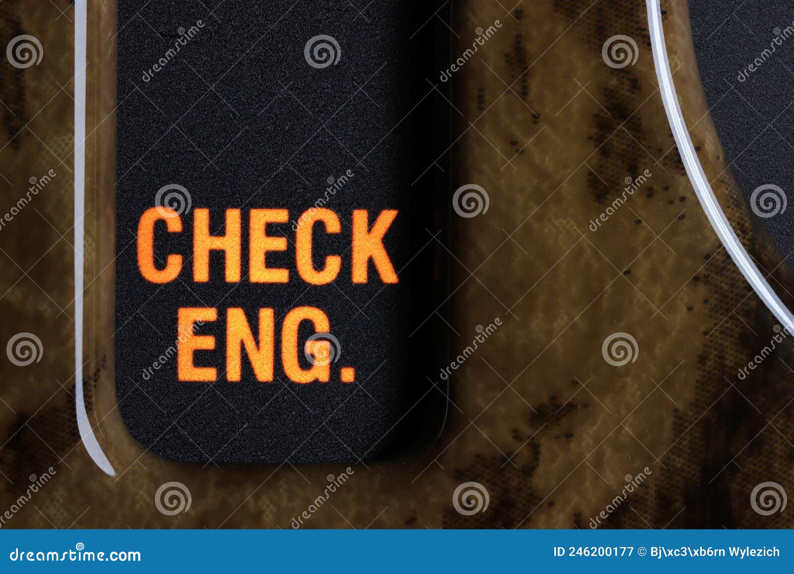 Check engine warning light stock image. Image of indicator - 246200177