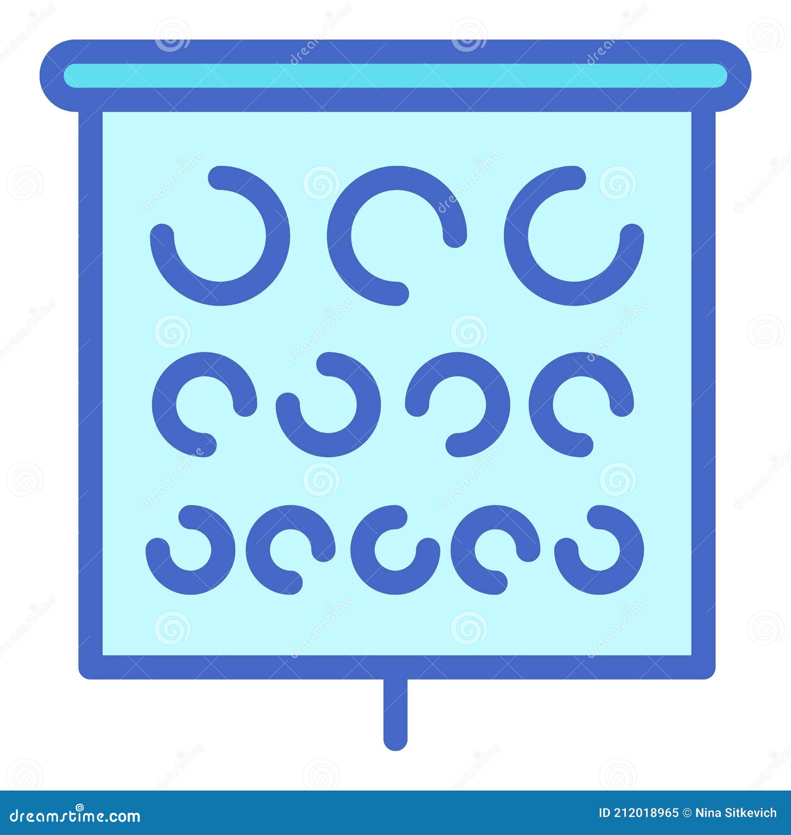 Check Eyes Banner Icon, Outline Style Stock Vector - Illustration of ...