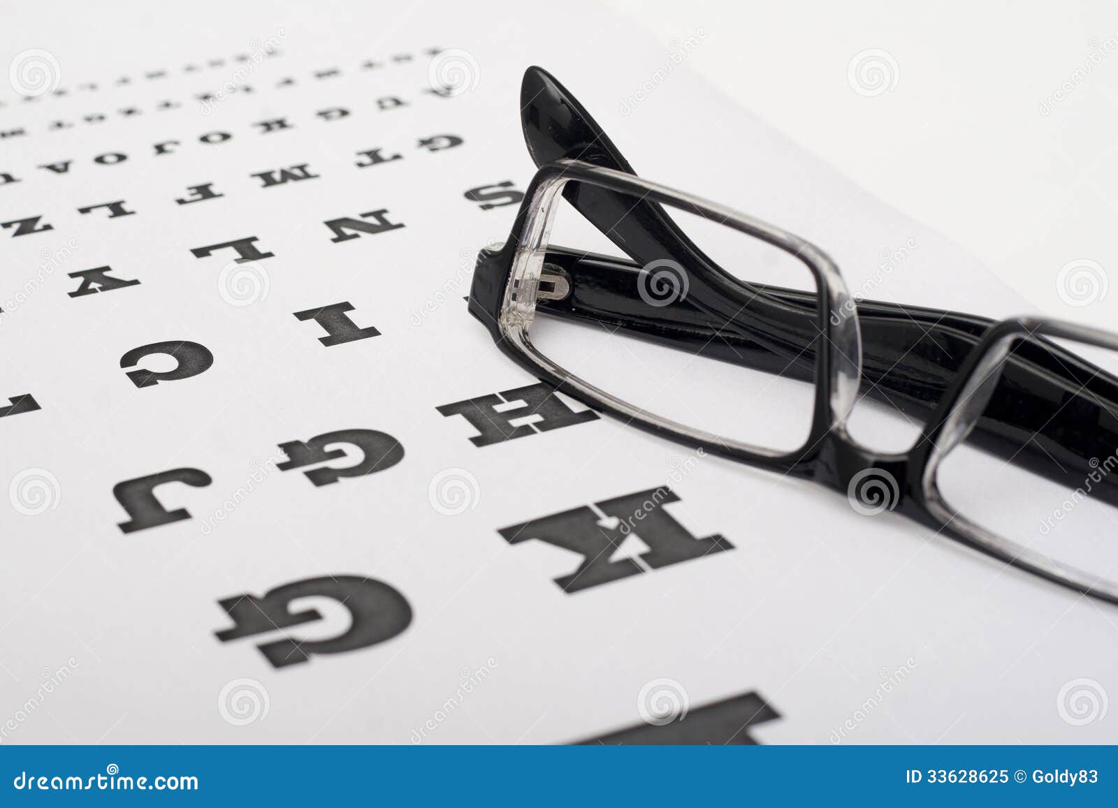 Check the eyesight stock image. Image of test, isolated - 33628625