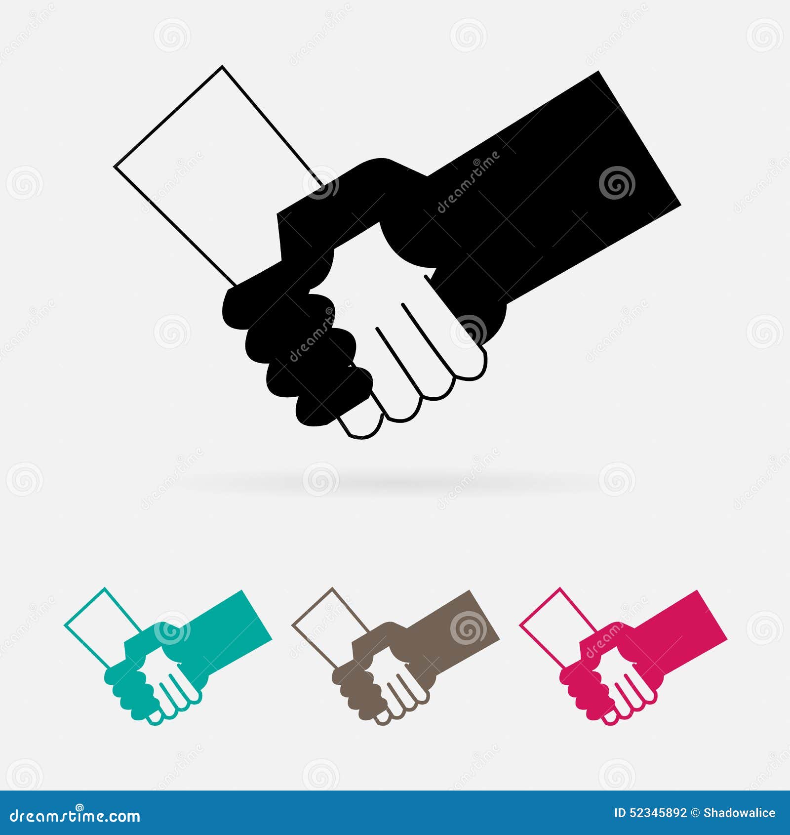 Check Hand Icon Great for Any Use. Vector EPS10 Stock Illustration ...