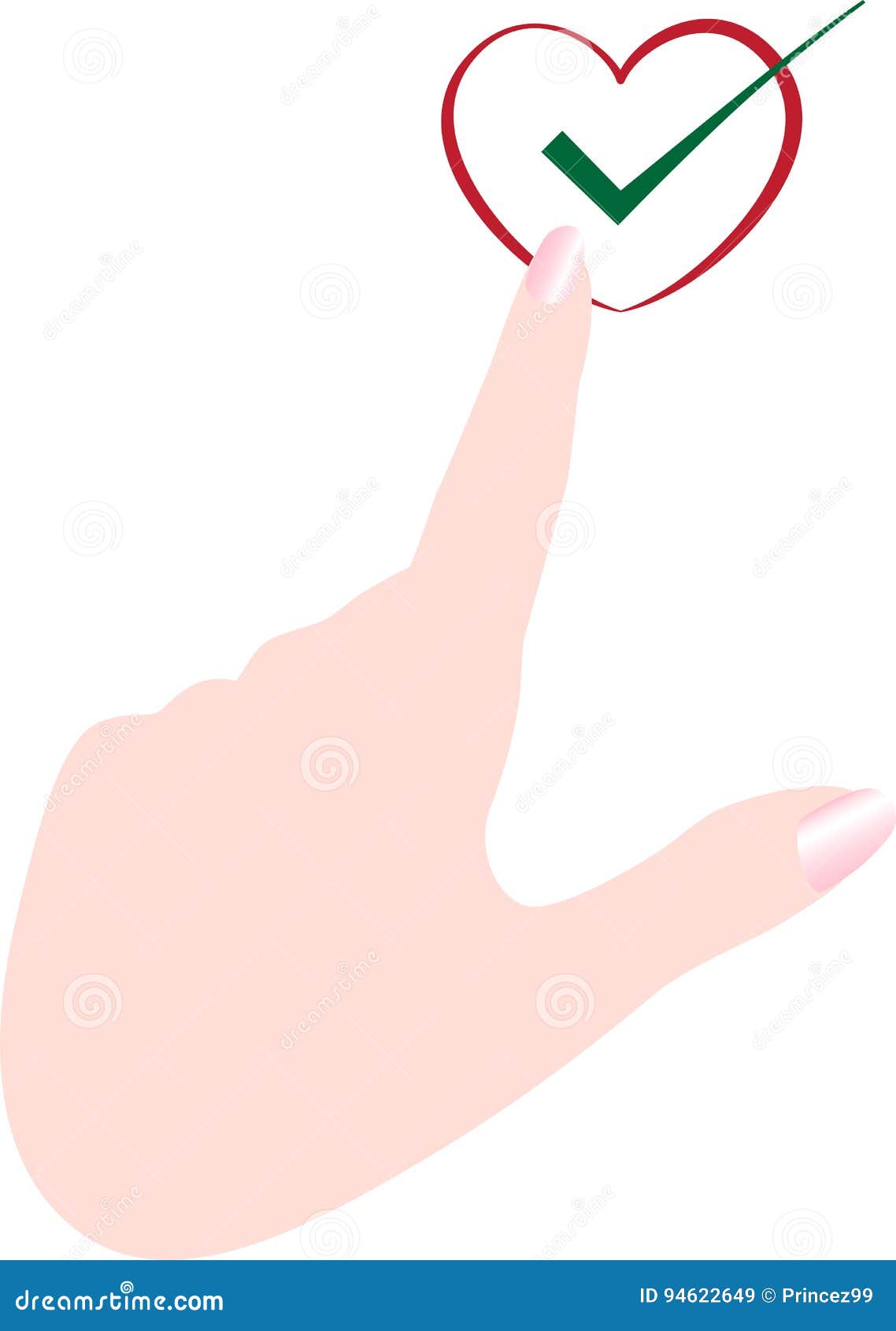 Check hand stock vector. Illustration of security, payment - 94622649