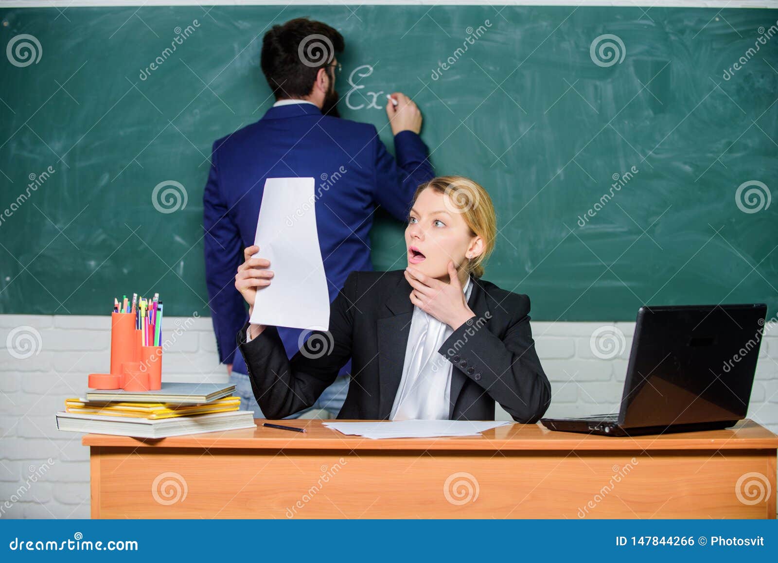 Check Homework. Write Down Your Task. Teachers Working in Pairs School ...