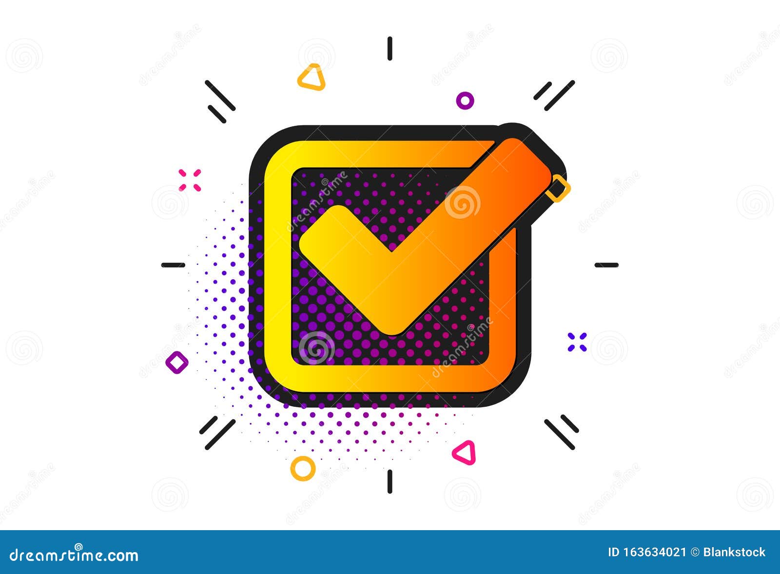 Check Icon. Approved Tick Sign. Vector Stock Vector - Illustration of ...