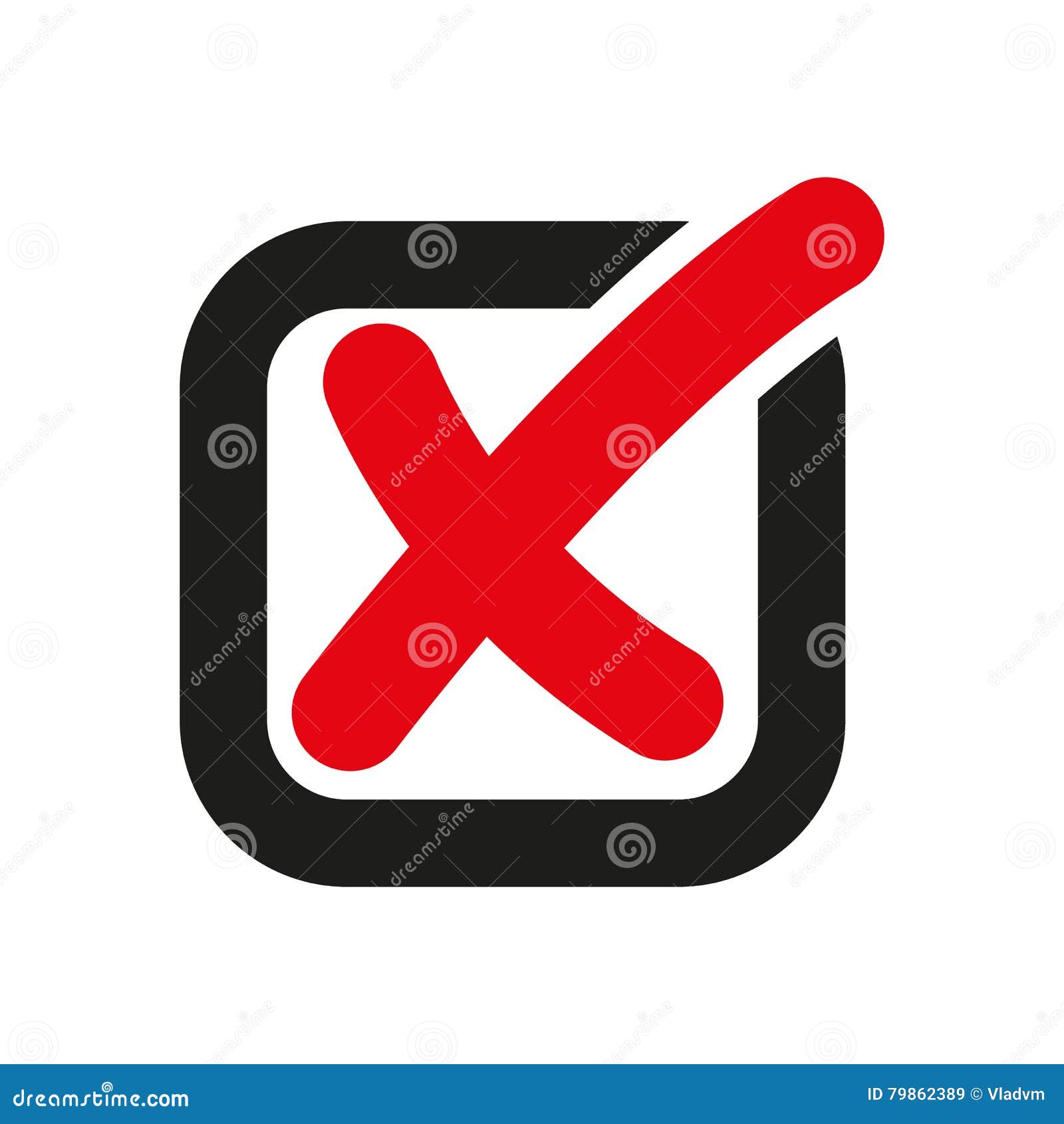 The Check Icon. Checkmark and Checkbox, No, Voting Symbol Stock Vector ...