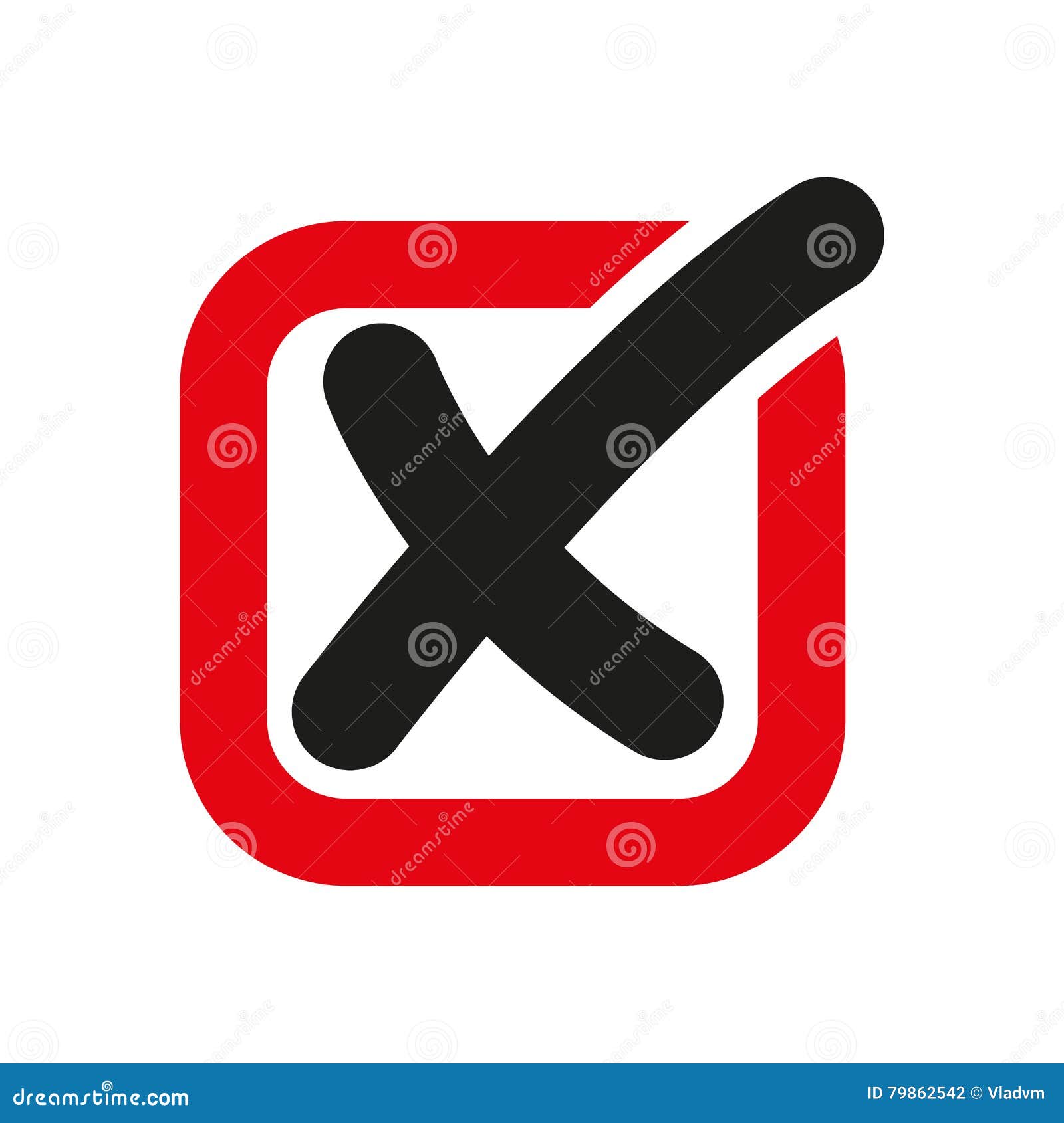 The Check Icon. Checkmark and Checkbox, No, Voting Symbol Stock Vector ...