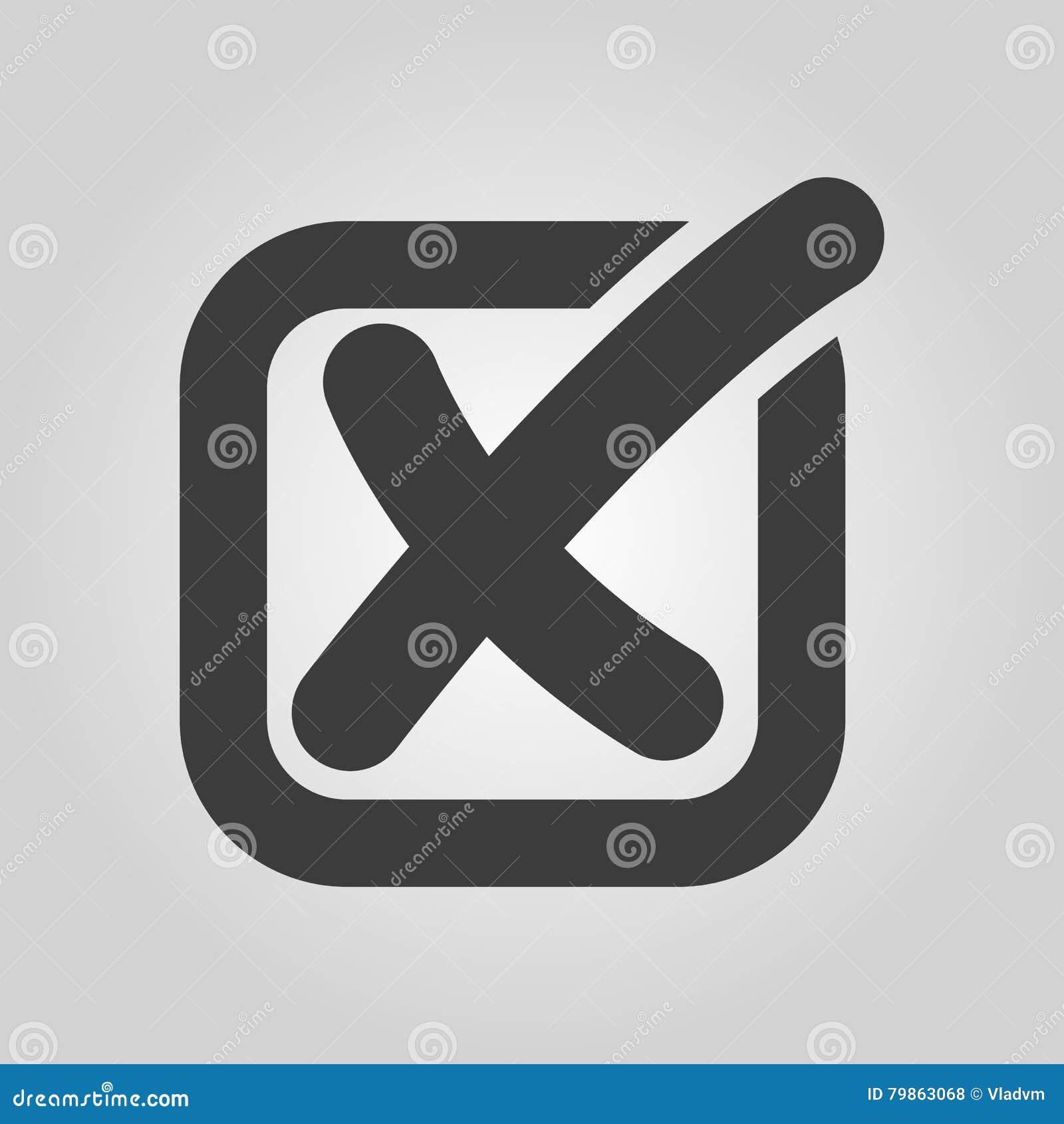 The Check Icon. Checkmark and Checkbox, No, Voting Symbol Stock Vector ...