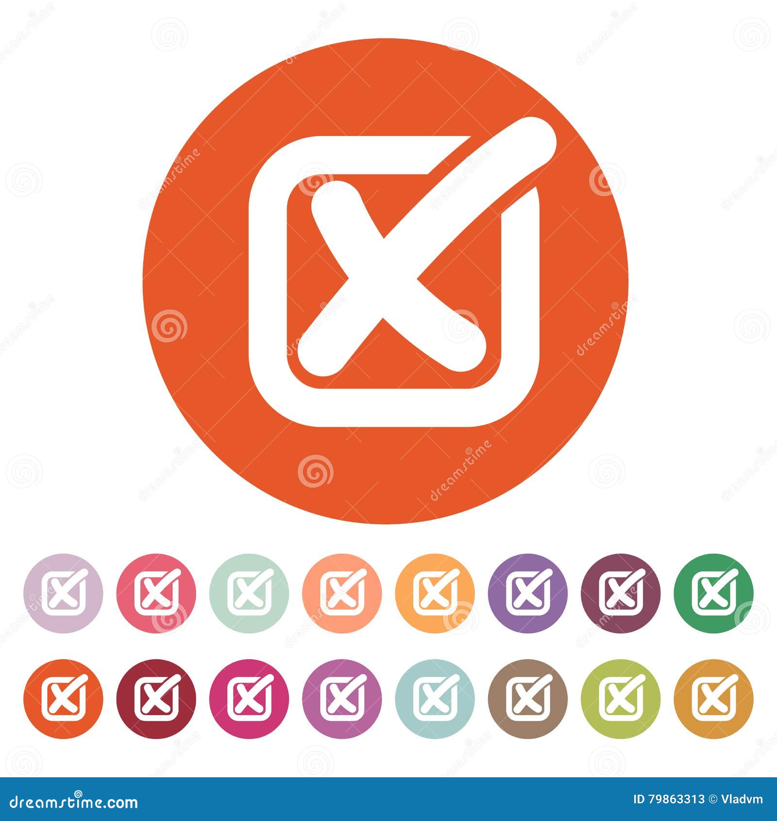 The Check Icon. Checkmark and Checkbox, No, Voting Symbol Stock Vector ...