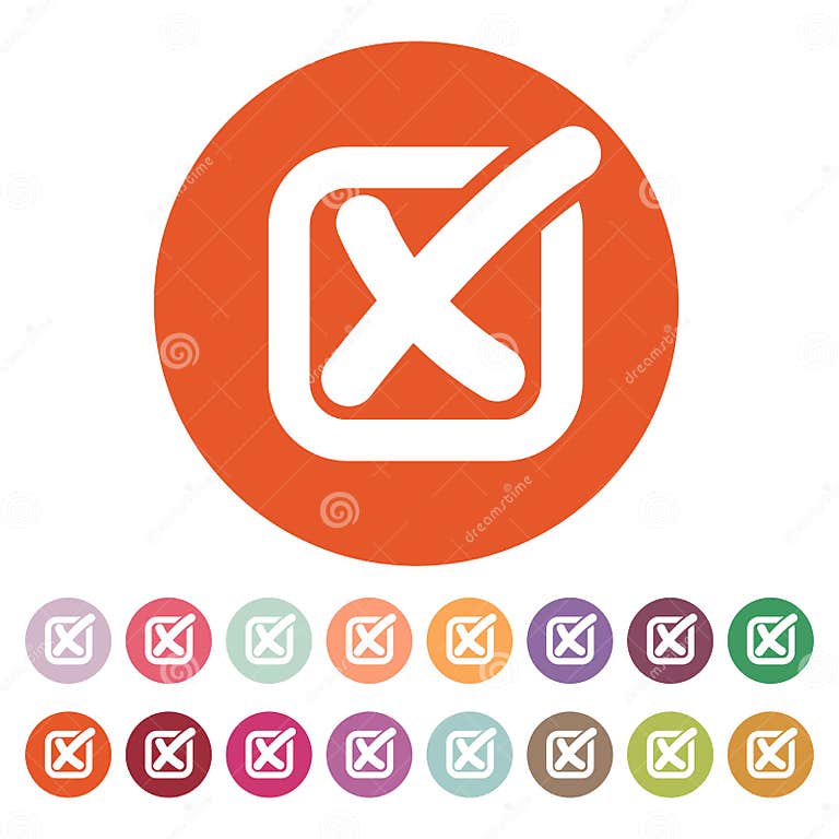 The Check Icon. Checkmark and Checkbox, No, Voting Symbol Stock Vector ...