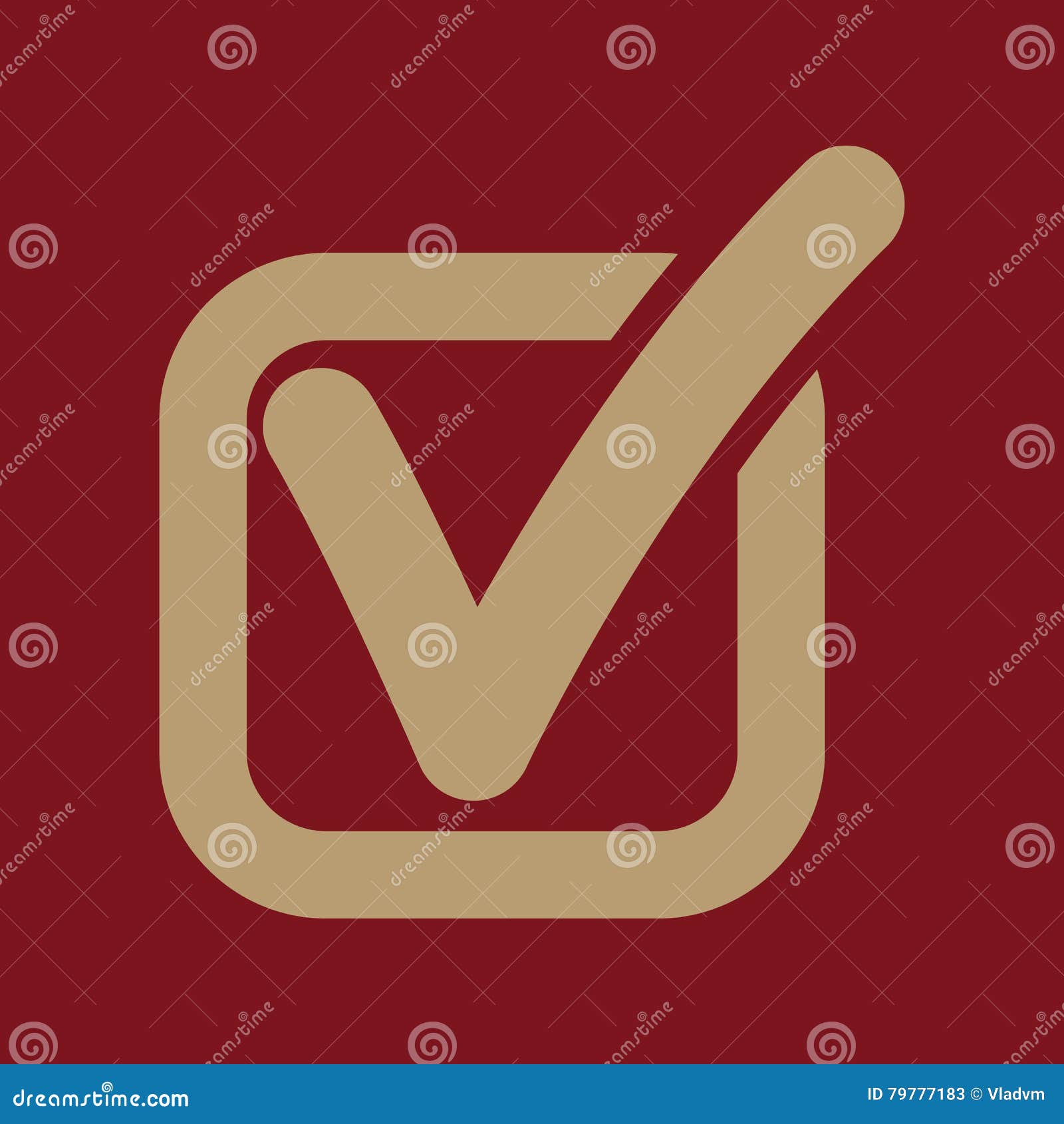 The Check Icon. Checkmark and Checkbox, Yes, Voting Symbol Stock Vector ...