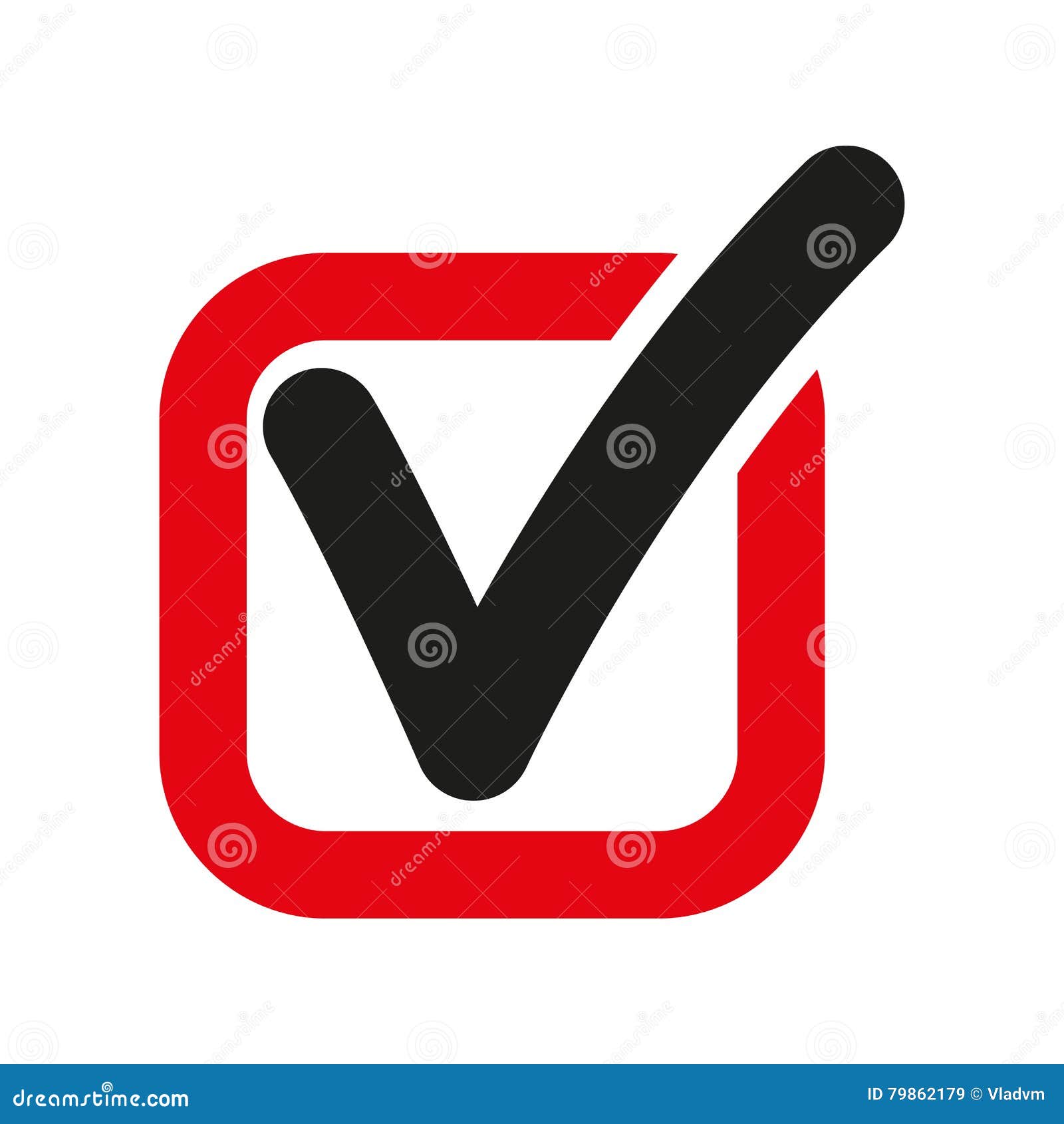 The Check Icon. Checkmark and Checkbox, Yes, Voting Symbol Stock Vector ...
