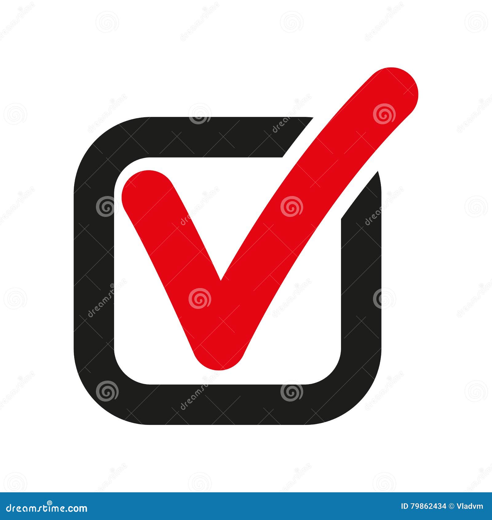 The Check Icon. Checkmark and Checkbox, Yes, Voting Symbol Stock Vector ...