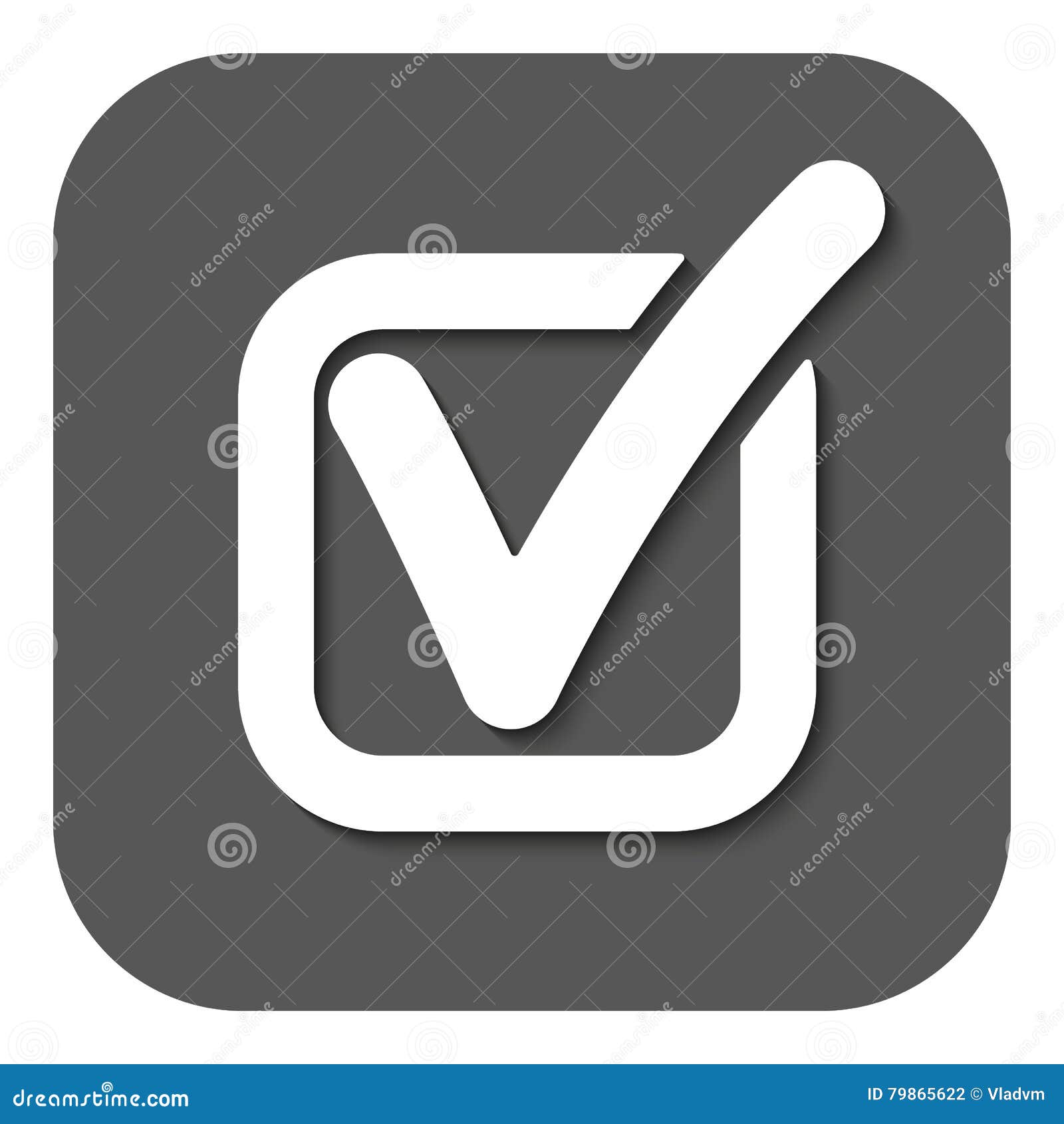 The Check Icon. Checkmark and Checkbox, Yes, Voting Symbol Stock Vector ...