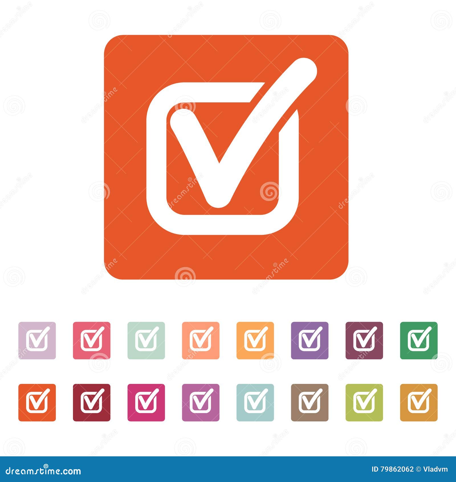 The Check Icon. Checkmark and Checkbox, Yes, Voting Symbol Stock Vector ...