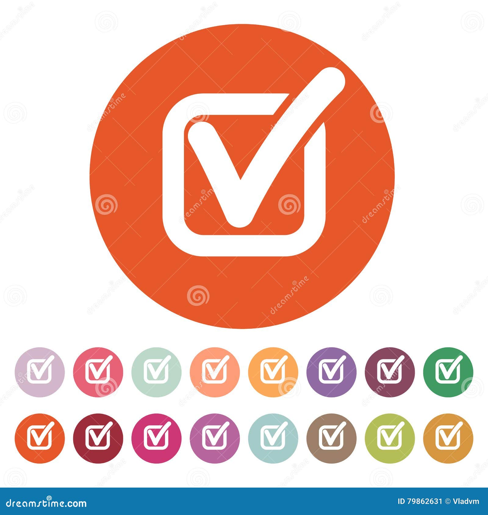 The Check Icon. Checkmark and Checkbox, Yes, Voting Symbol Stock Vector ...