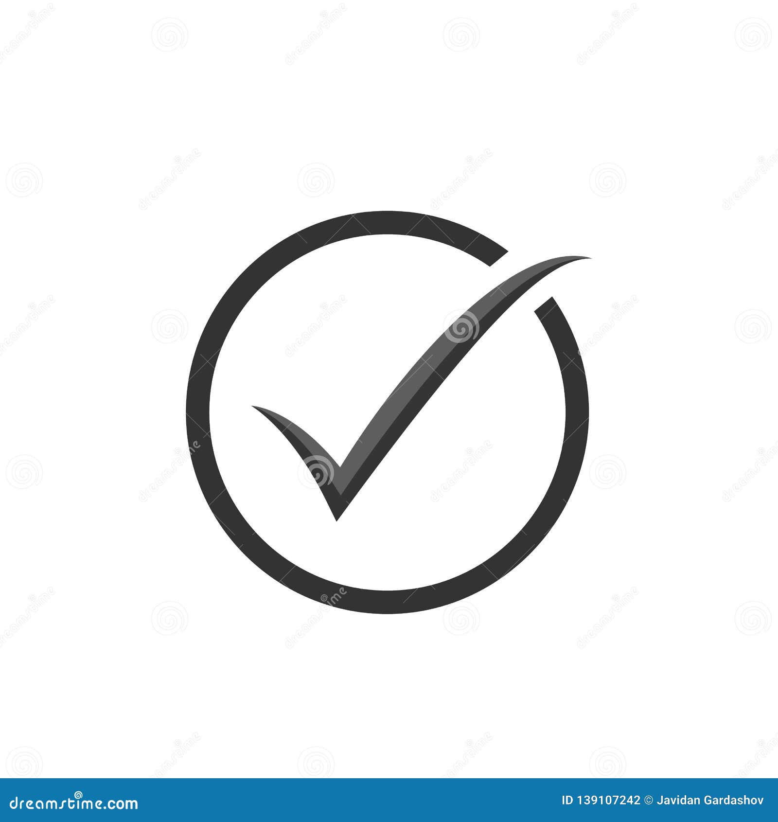 Check Icon. Checkmark Vector. Approved Symbol. Ok Icon. Check Button ...