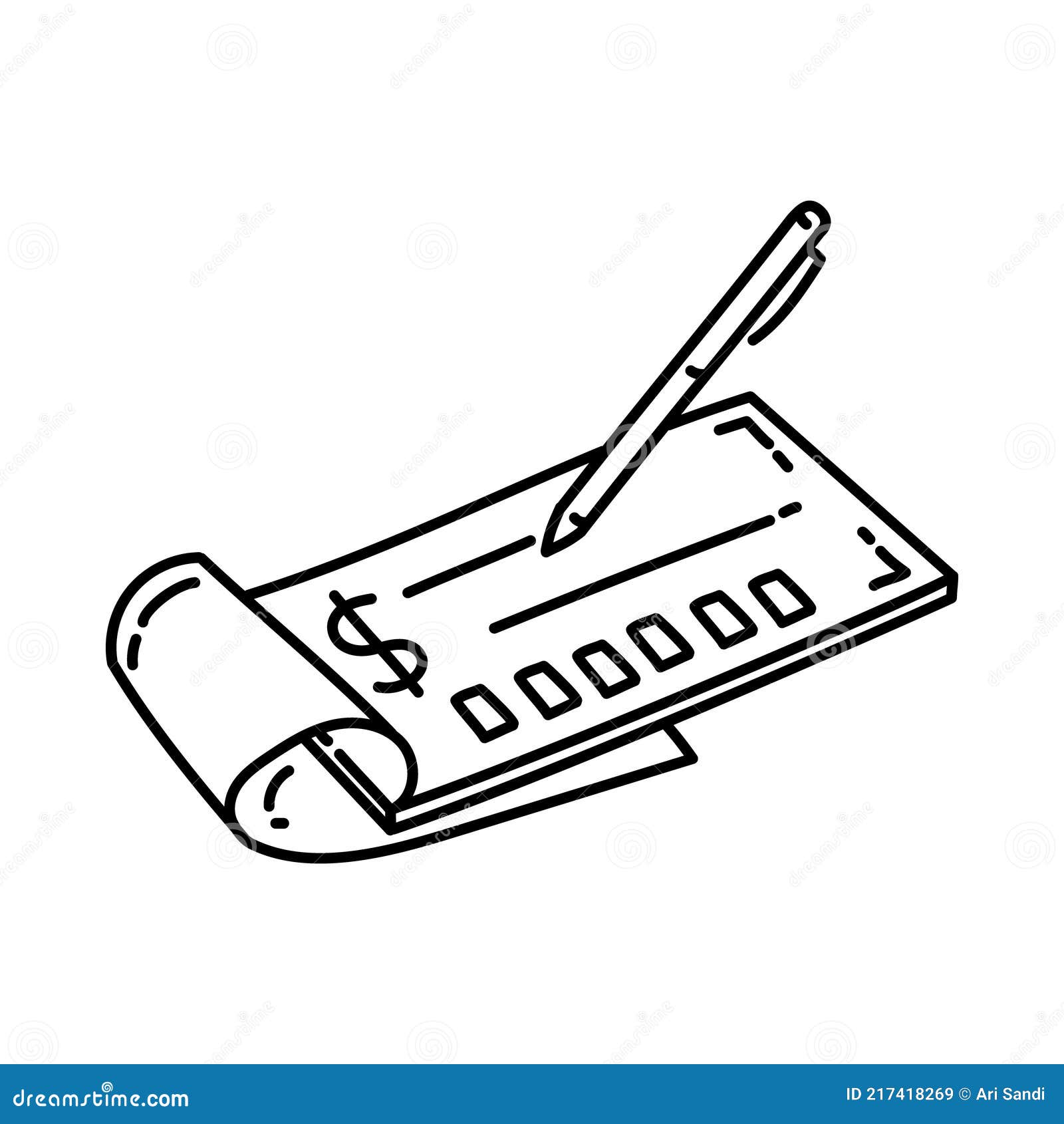 Check Icon. Doodle Hand Drawn or Outline Icon Style Stock Vector ...