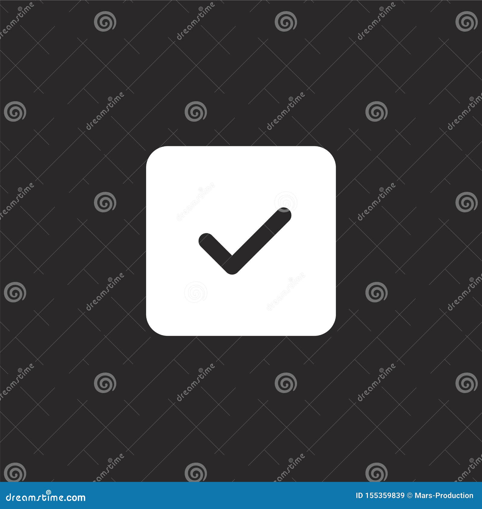 Check Icon. Filled Check Icon for Website Design and Mobile, App ...
