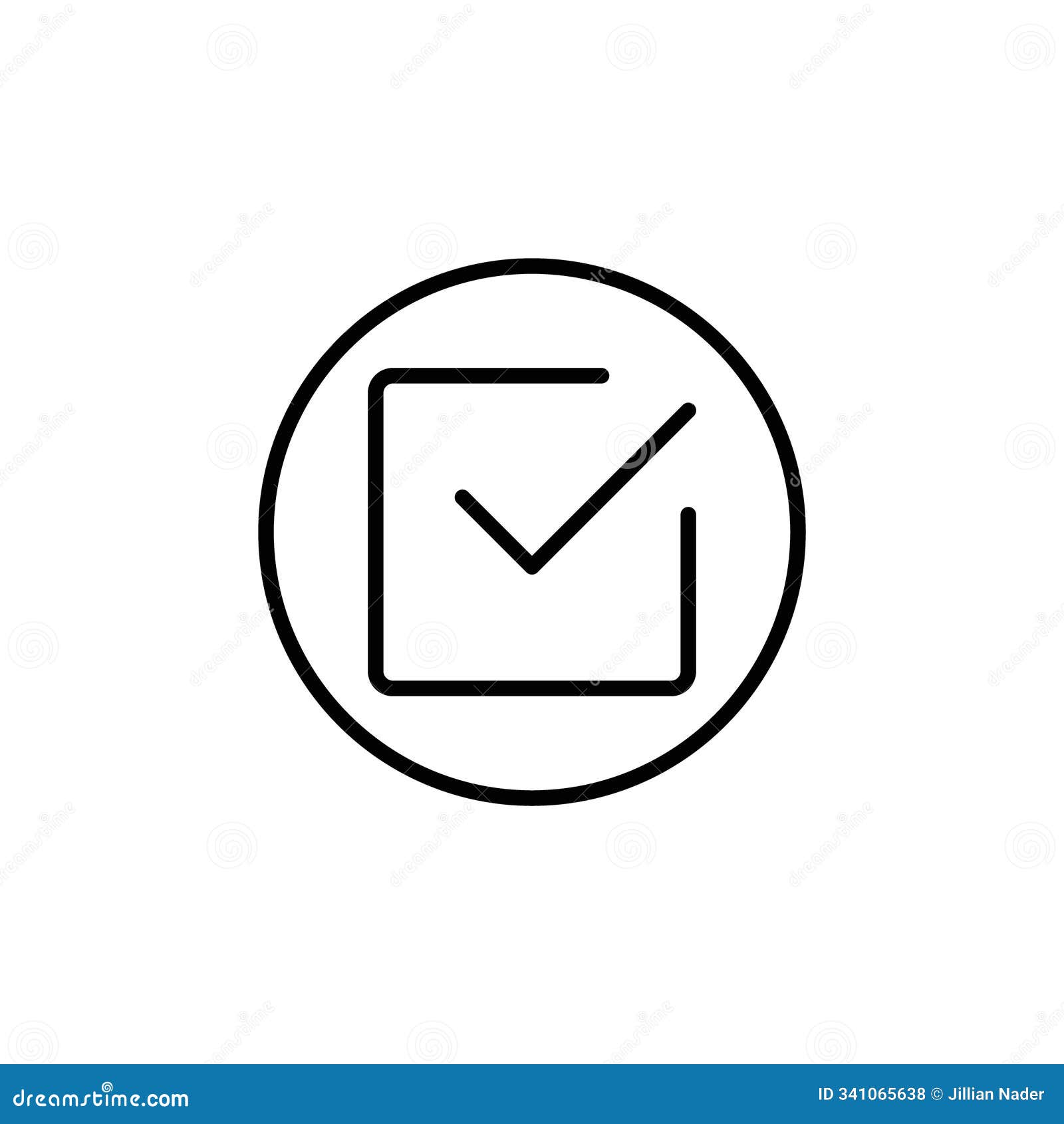 Check icon Thin vector set stock illustration. Illustration of ...