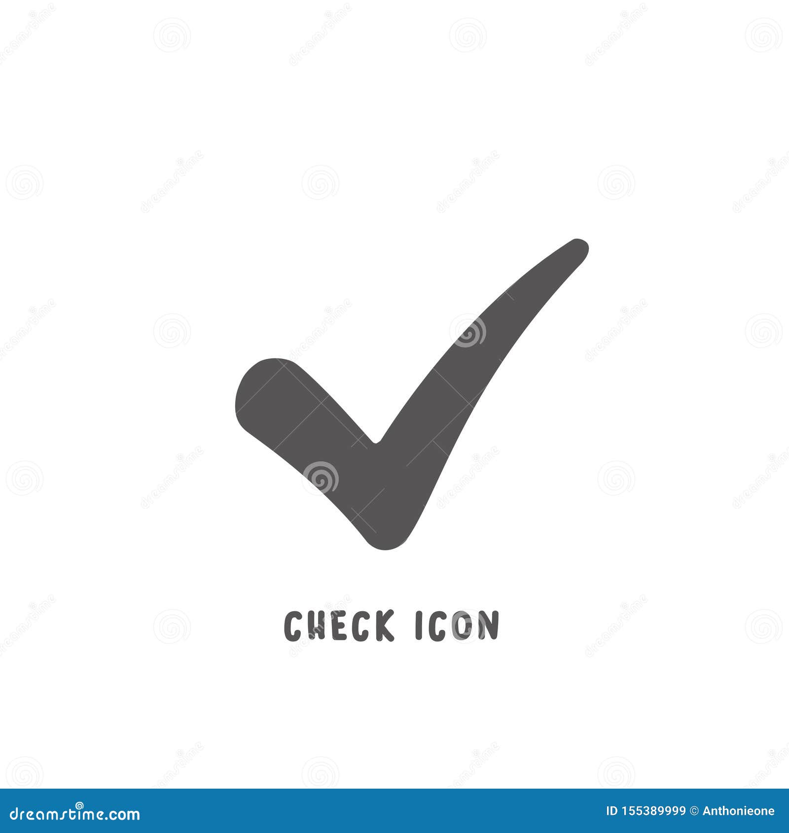 Check Icon Simple Flat Style Vector Illustration Stock Vector ...
