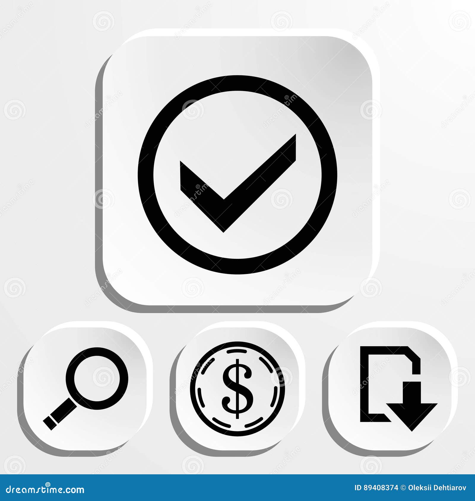 Check Icon Stock Vector Illustration Flat Design Stock Vector ...