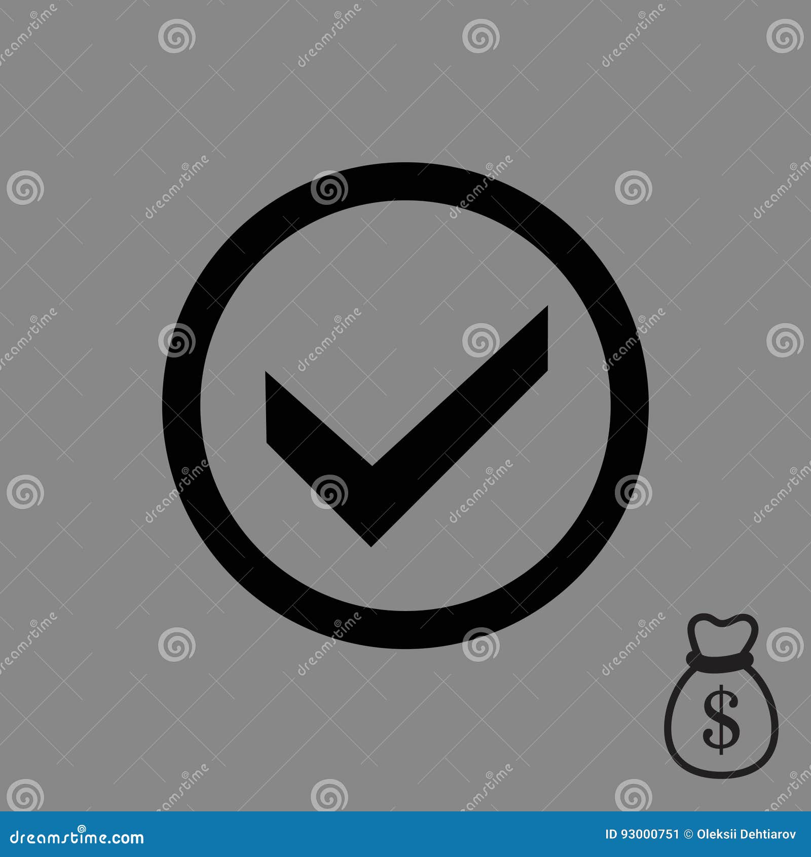 Check Icon Stock Vector Illustration Flat Design Stock Vector ...