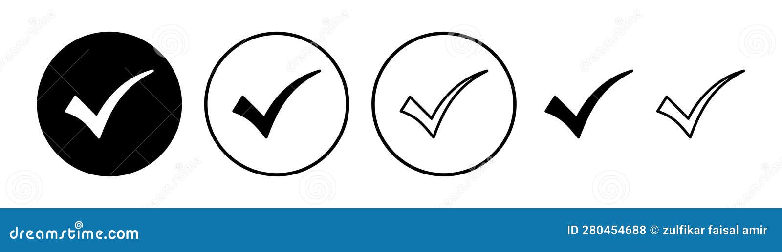 Check Icon . Check Mark Icon. Check List Button Icon Stock Vector ...