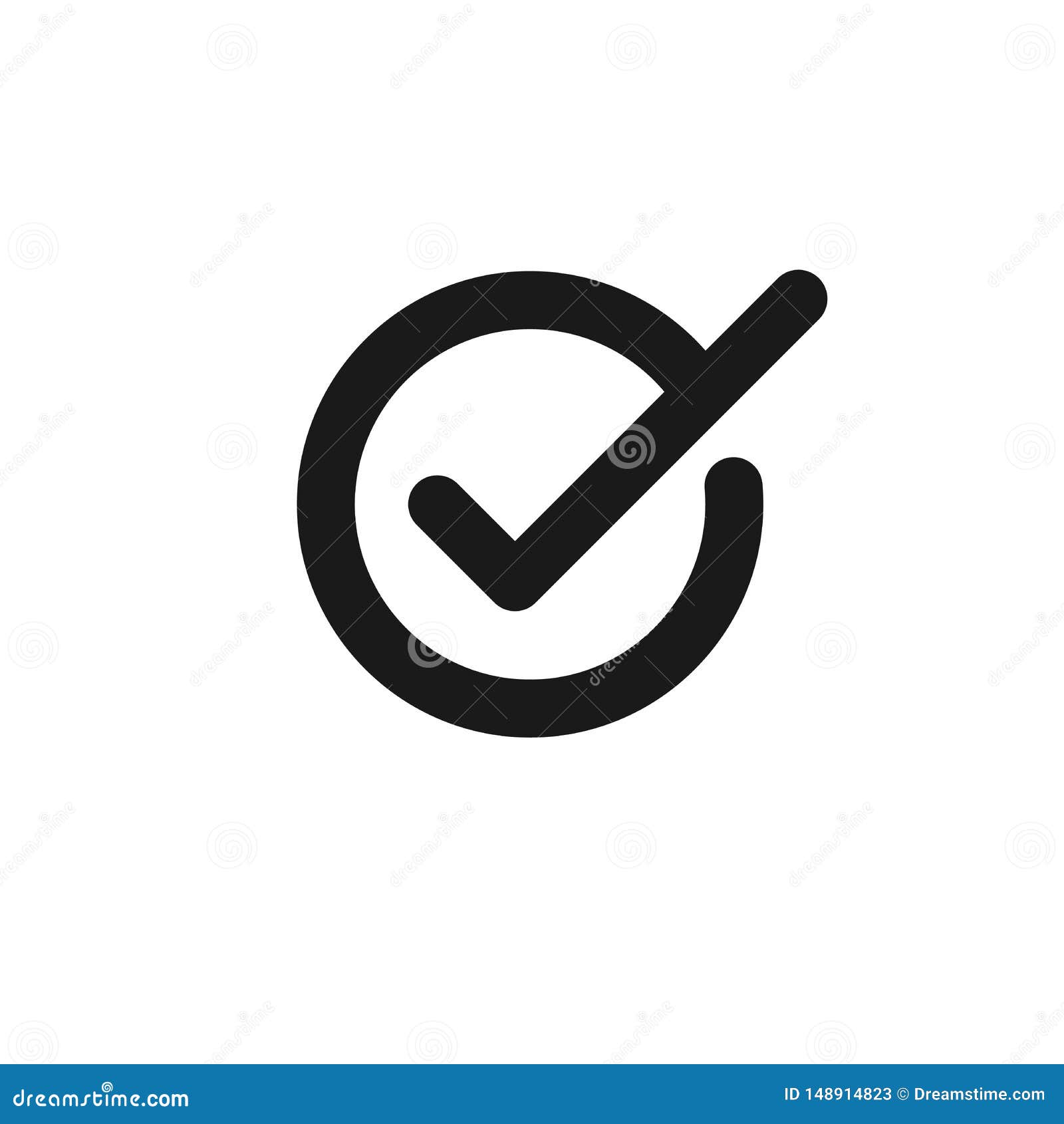 Check Icon Vector. Check Mark Icon Stock Vector - Illustration of ...
